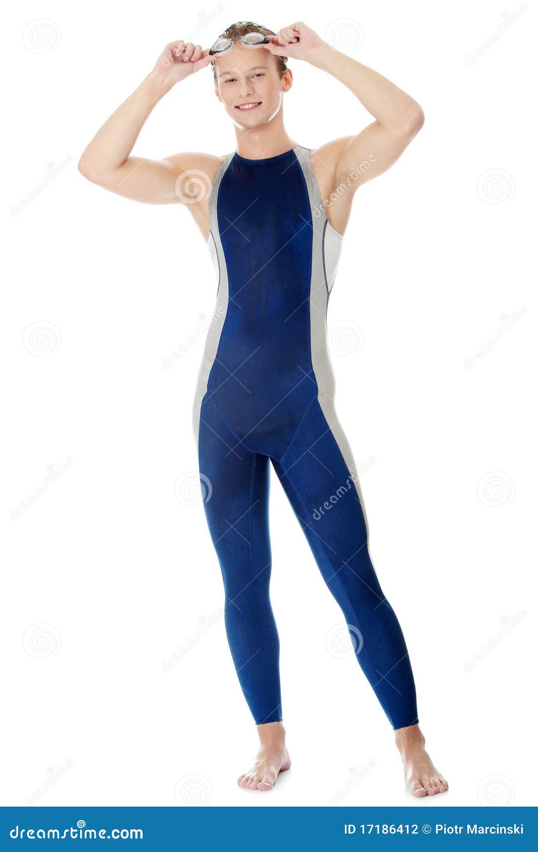 Handsome young swimmer stock photo. Image of muscular - 17186412