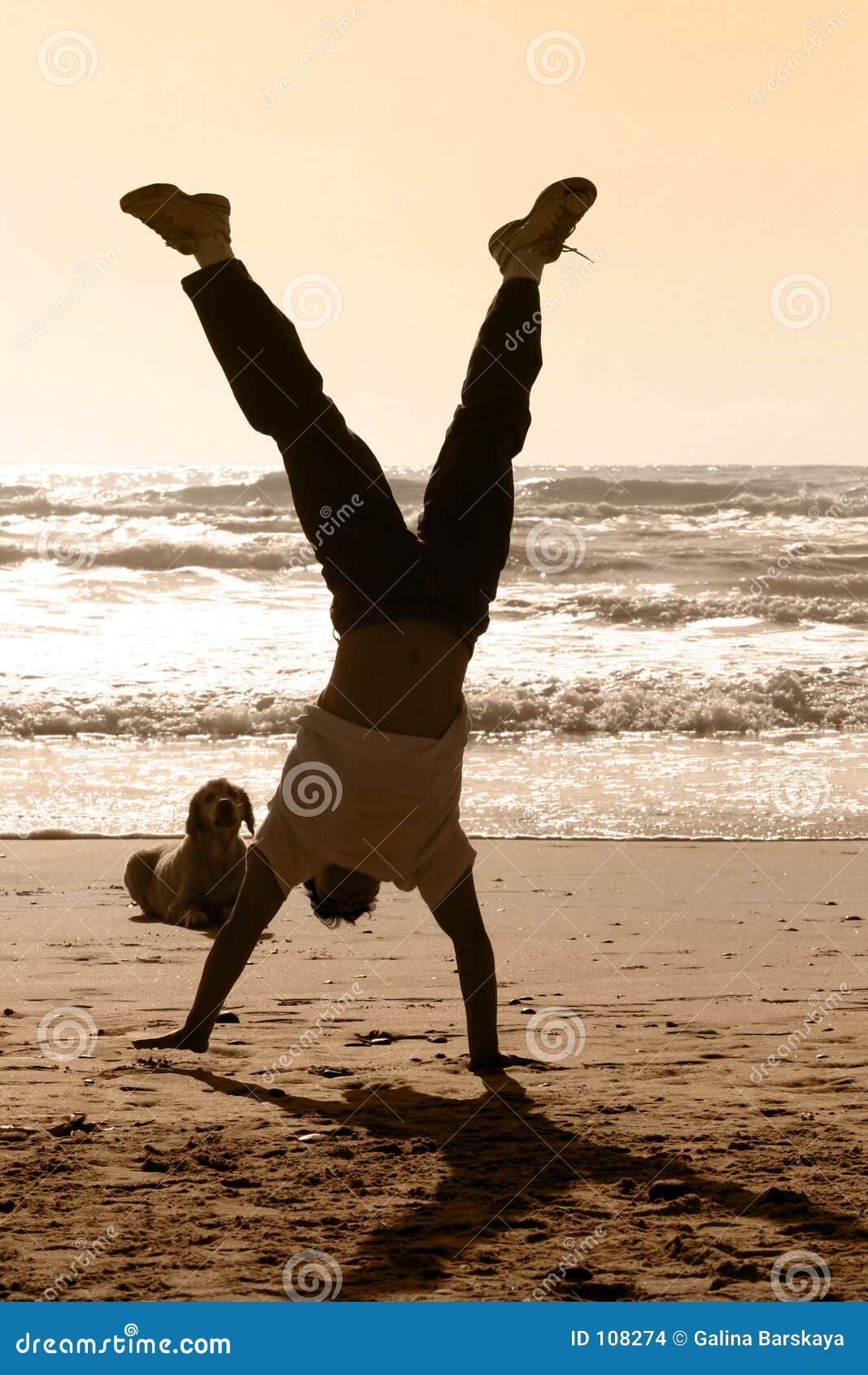 Handstand Royalty-Free Stock Image | CartoonDealer.com #108274