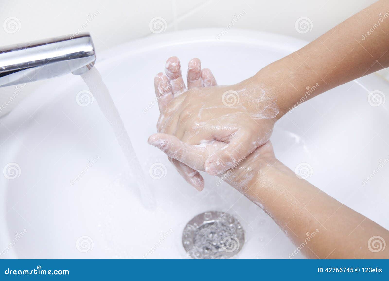 Handwashing stock image. Image of healthy, isolated, beautiful - 42766745