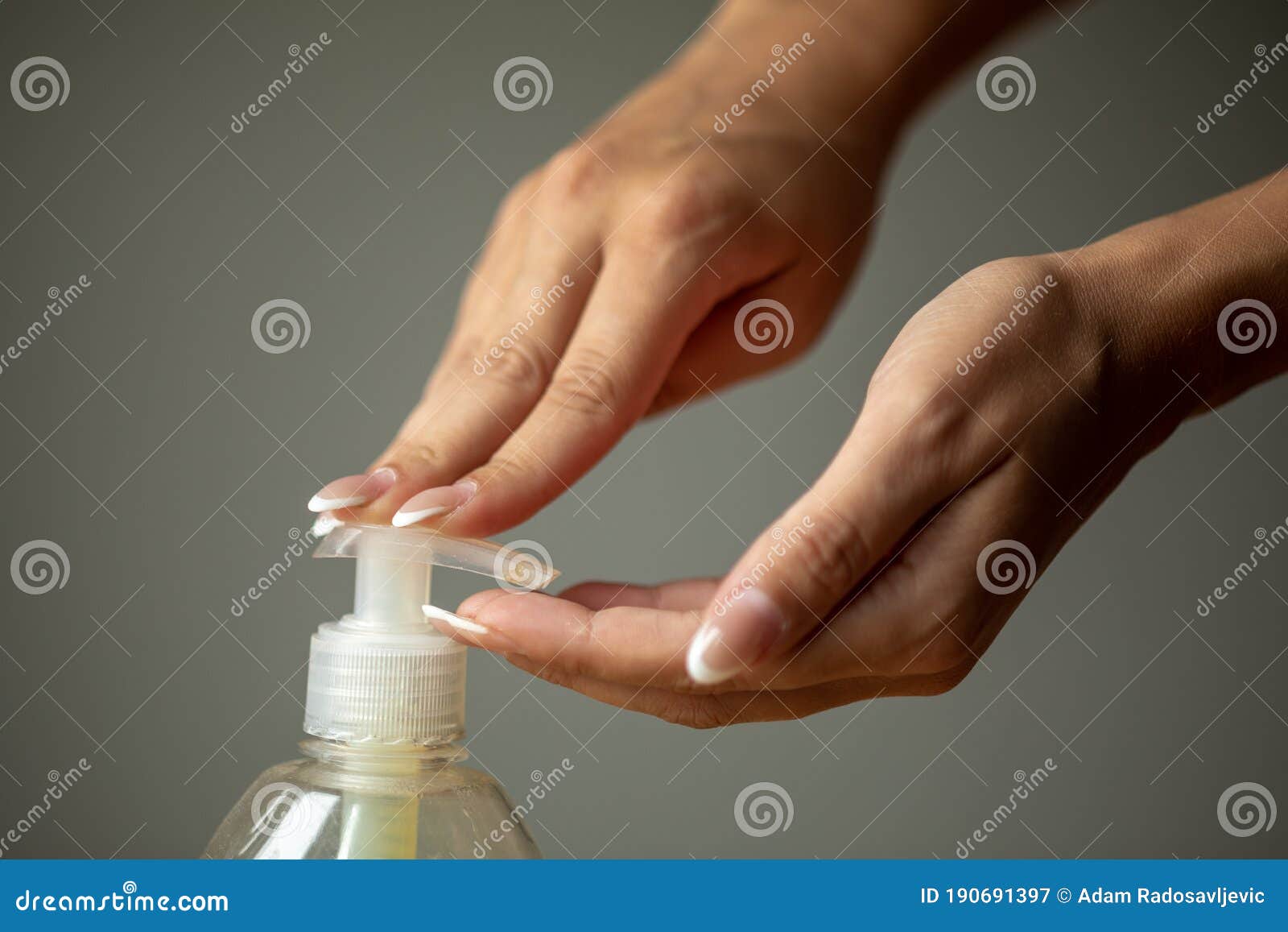 Handwashing, Hand Wash with Liquid Soap Stock Image - Image of shampoo ...