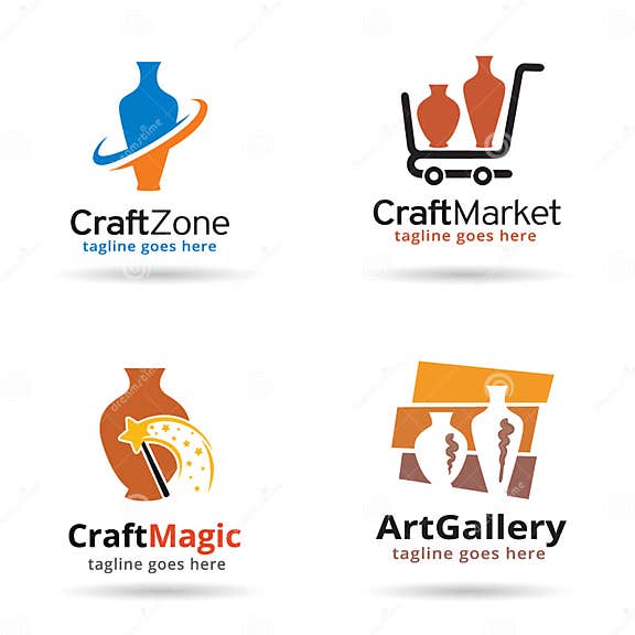 Handwerk Logo Template Design Vector Vektor Abbildung - Illustration ...