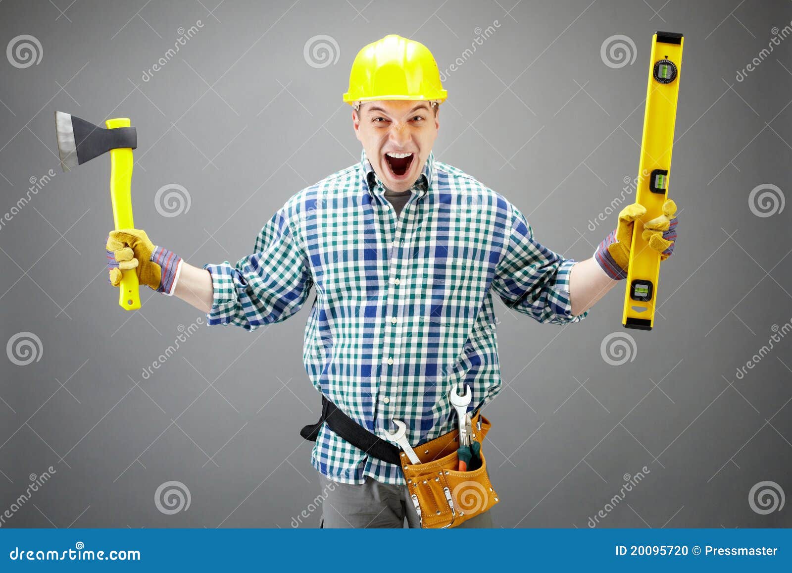 Handwerker stockfoto. Bild von einflüsse, ausrüstung - 20095720