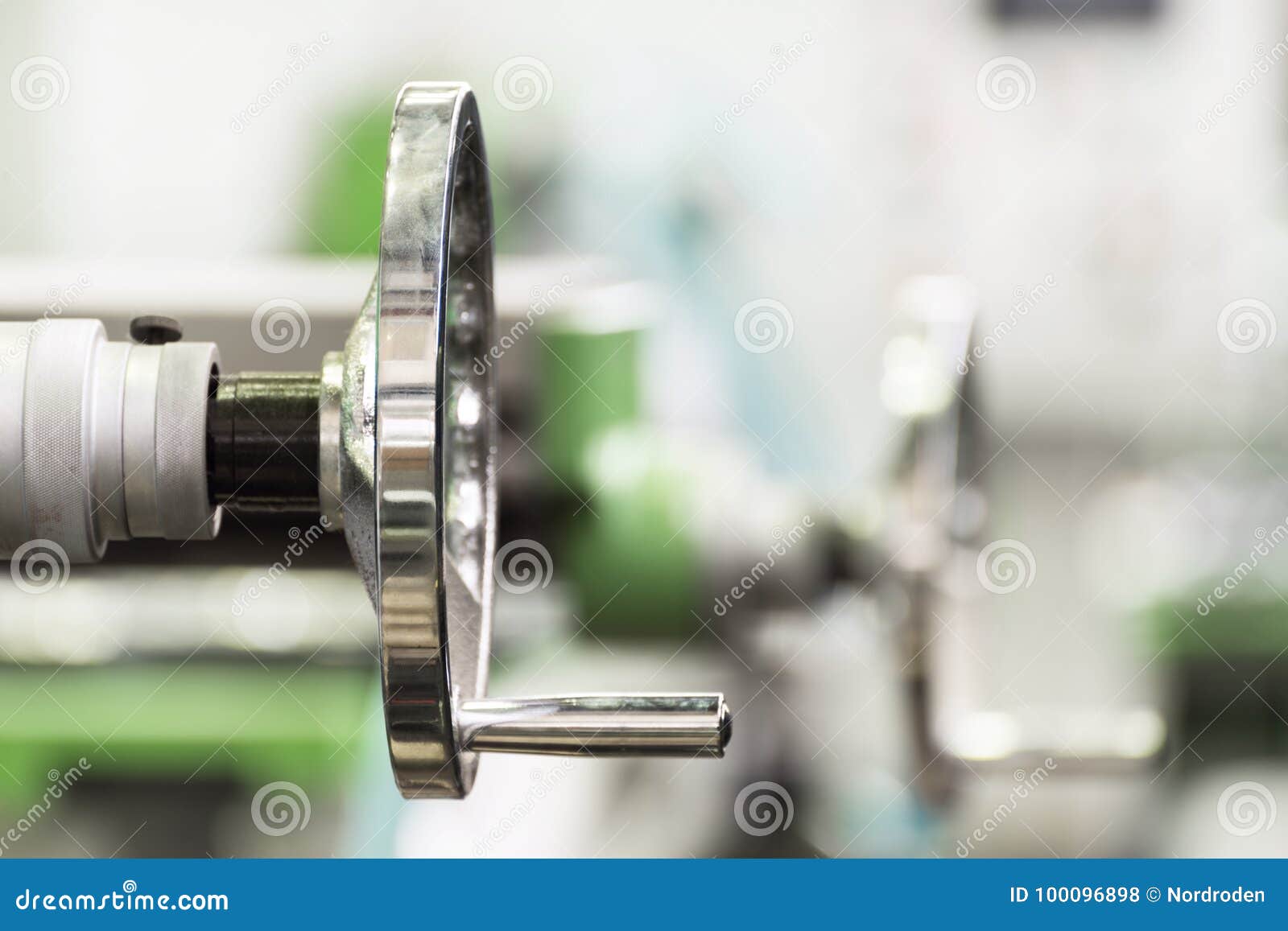 Handwheel for Control of the Milling Machine. Stock Photo - Image of ...