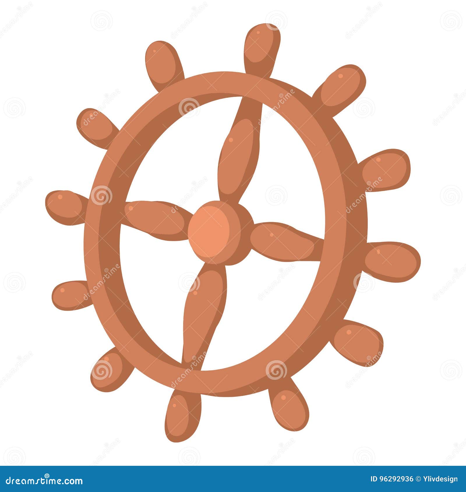 Handwheel Icon, Cartoon Style Stock Vector - Illustration of handwhee ...