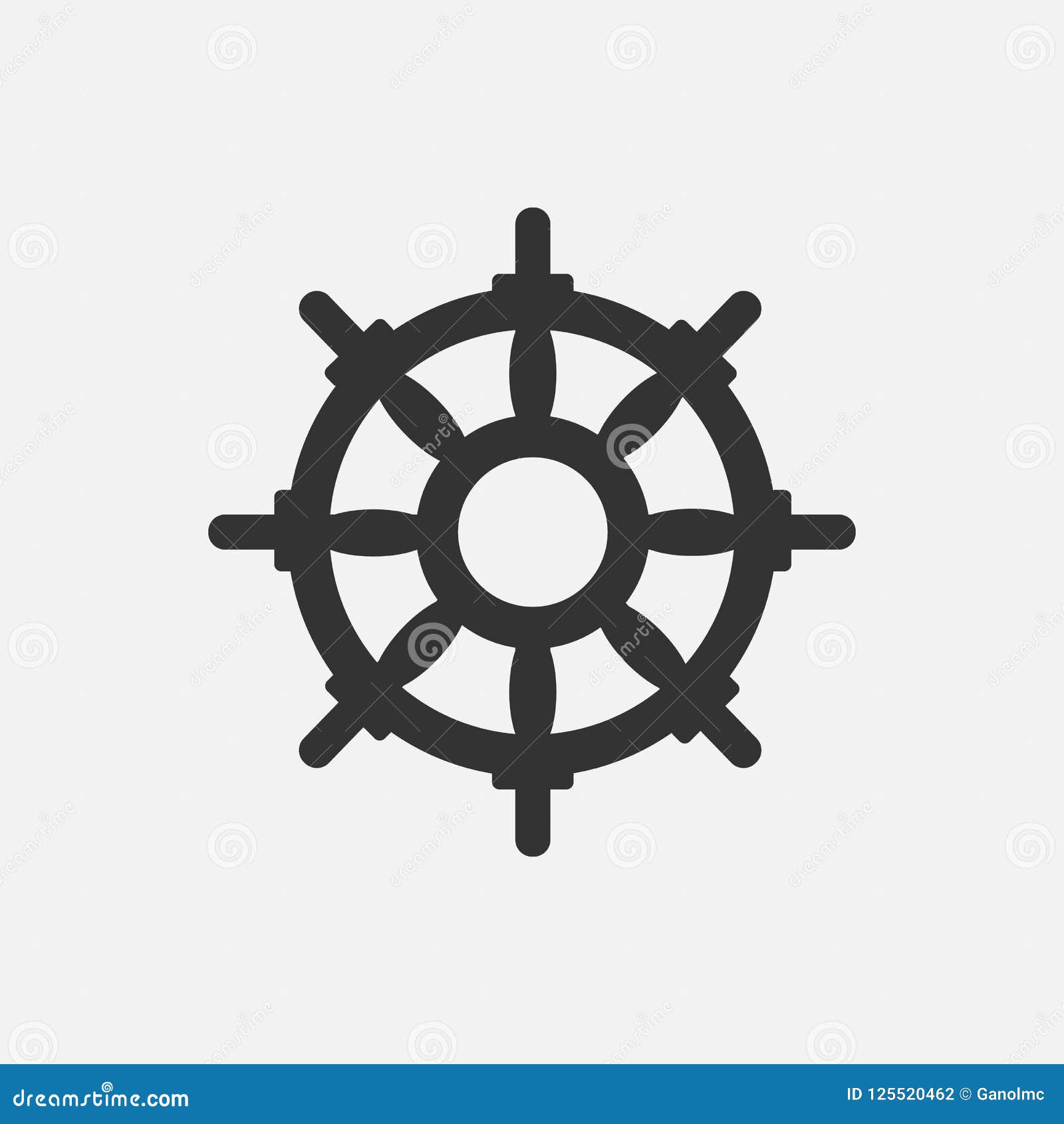 Handwheel Icon, Cartoon Style Vector Illustration | CartoonDealer.com ...