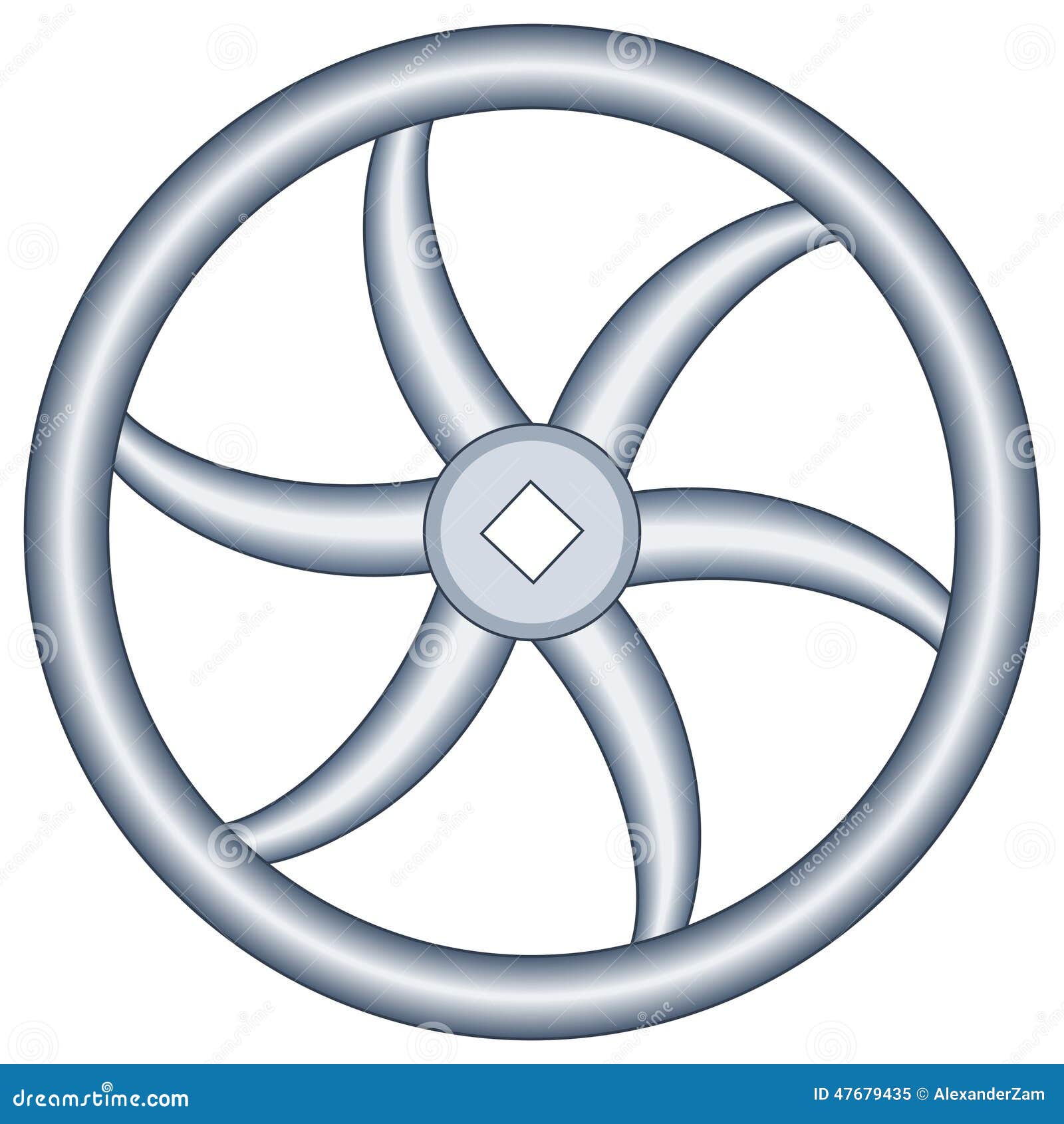 Handwheel stock vector. Illustration of rudder, circle - 47679435
