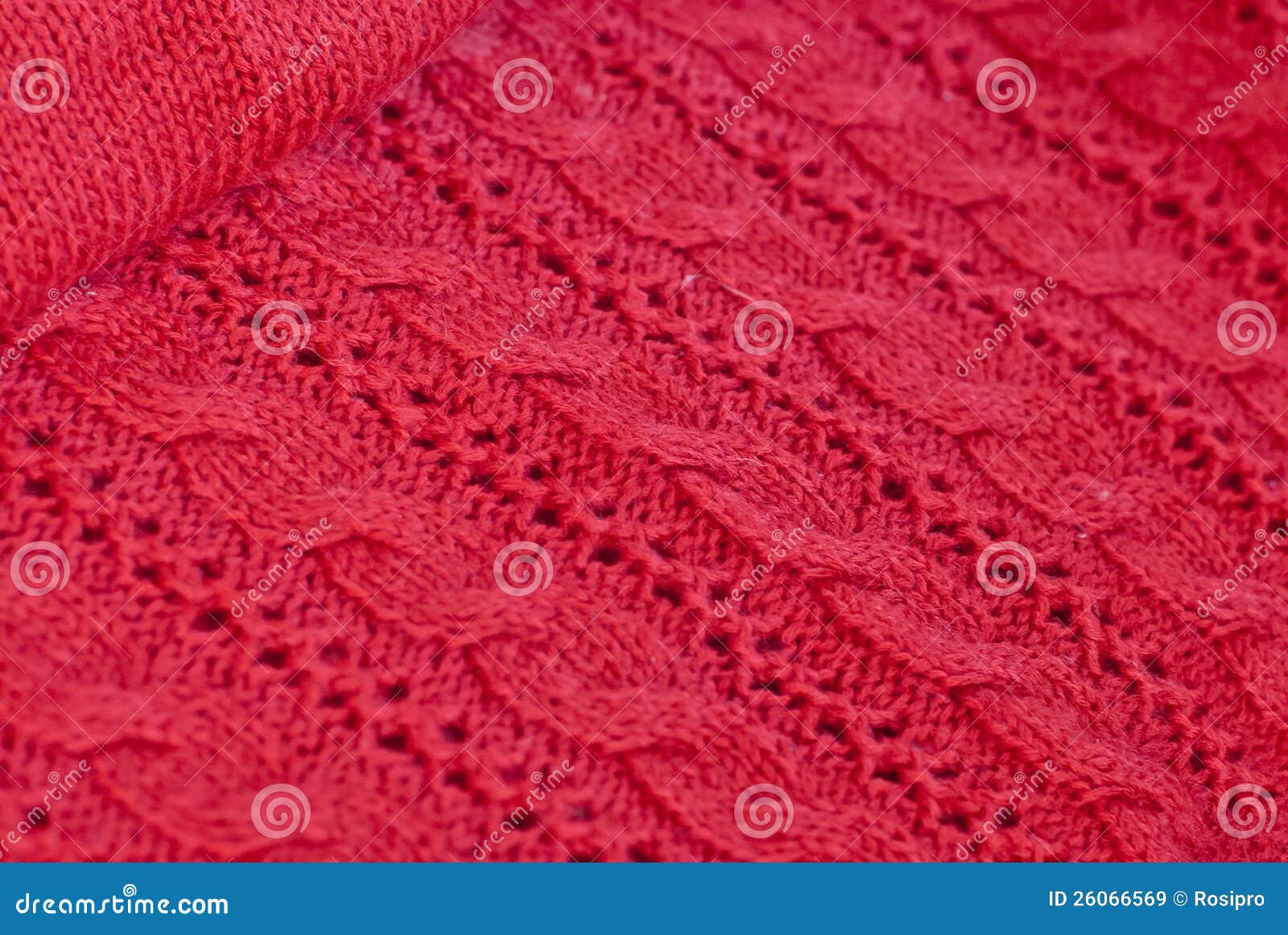 Handwork of Red Woolen Worsted Pattern Design Stock Image - Image of ...