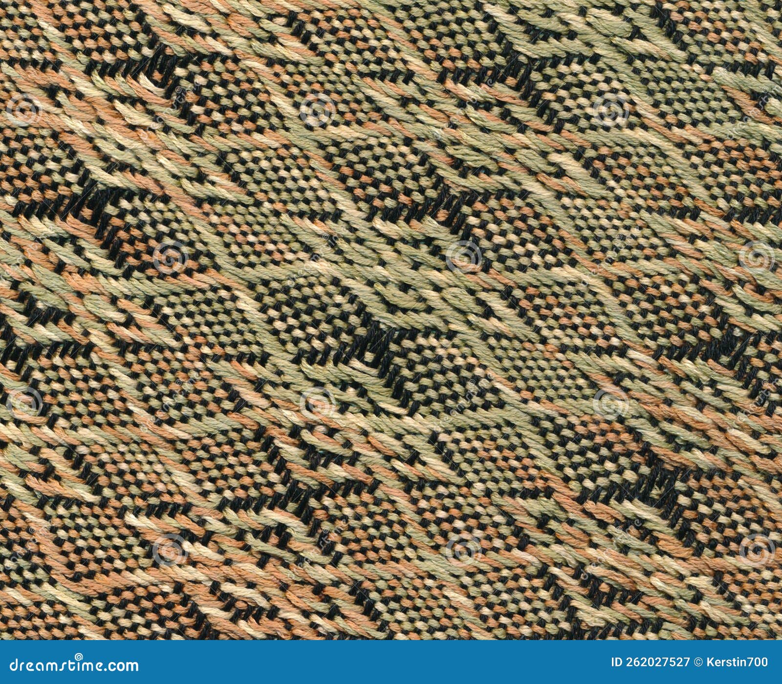 Handwoven Fabric in Yellow and Black with Complicated Pattern Stock ...