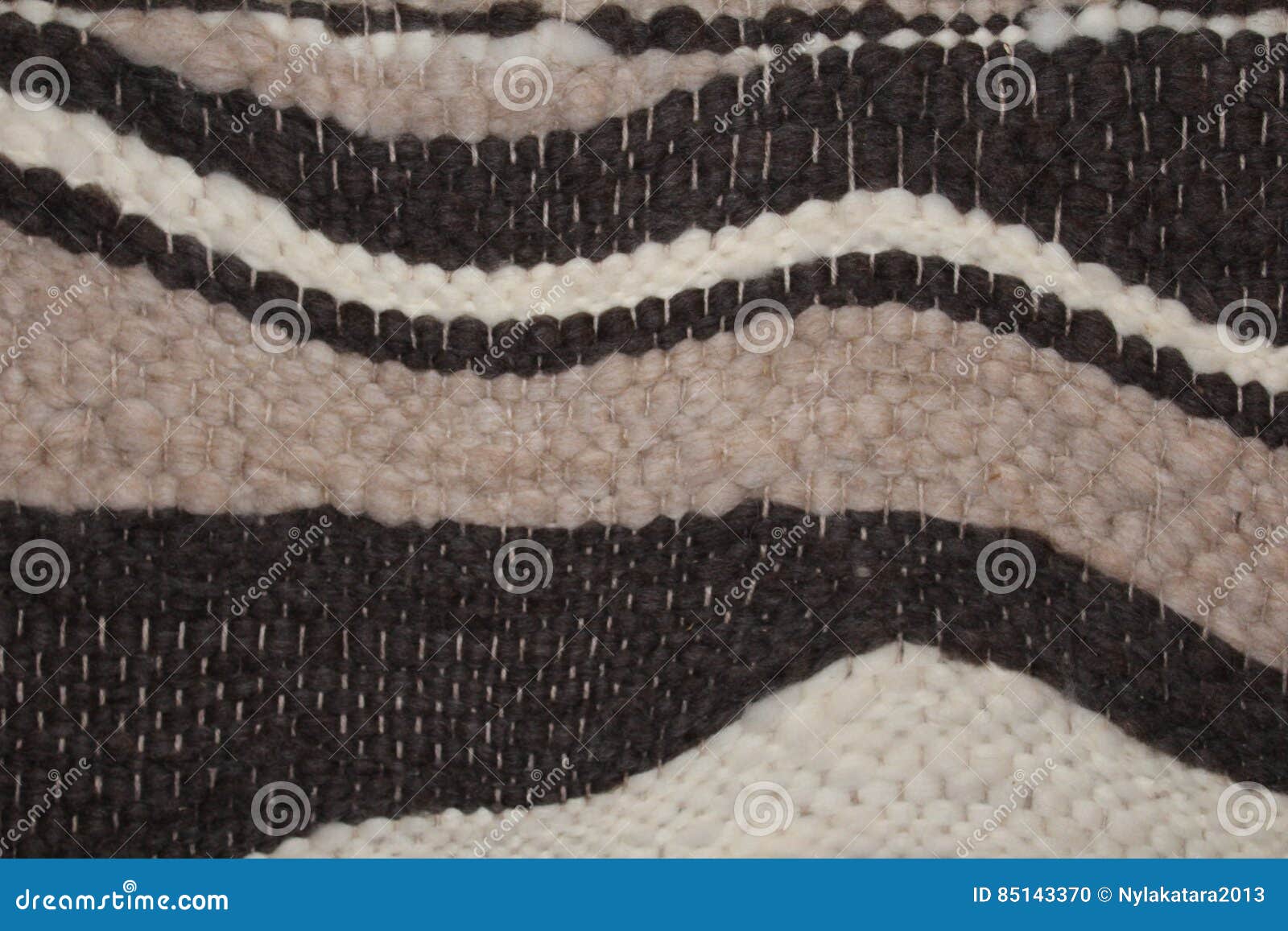 Handwoven Wool Rug On Weaving Loom Stock Photo | CartoonDealer.com ...