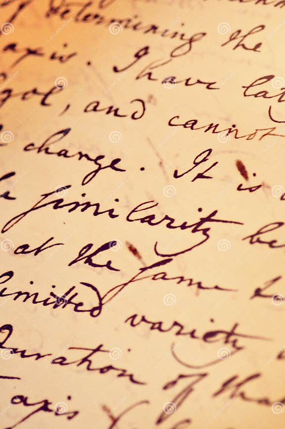 Handwriting stock image. Image of script, aged, note - 15026625