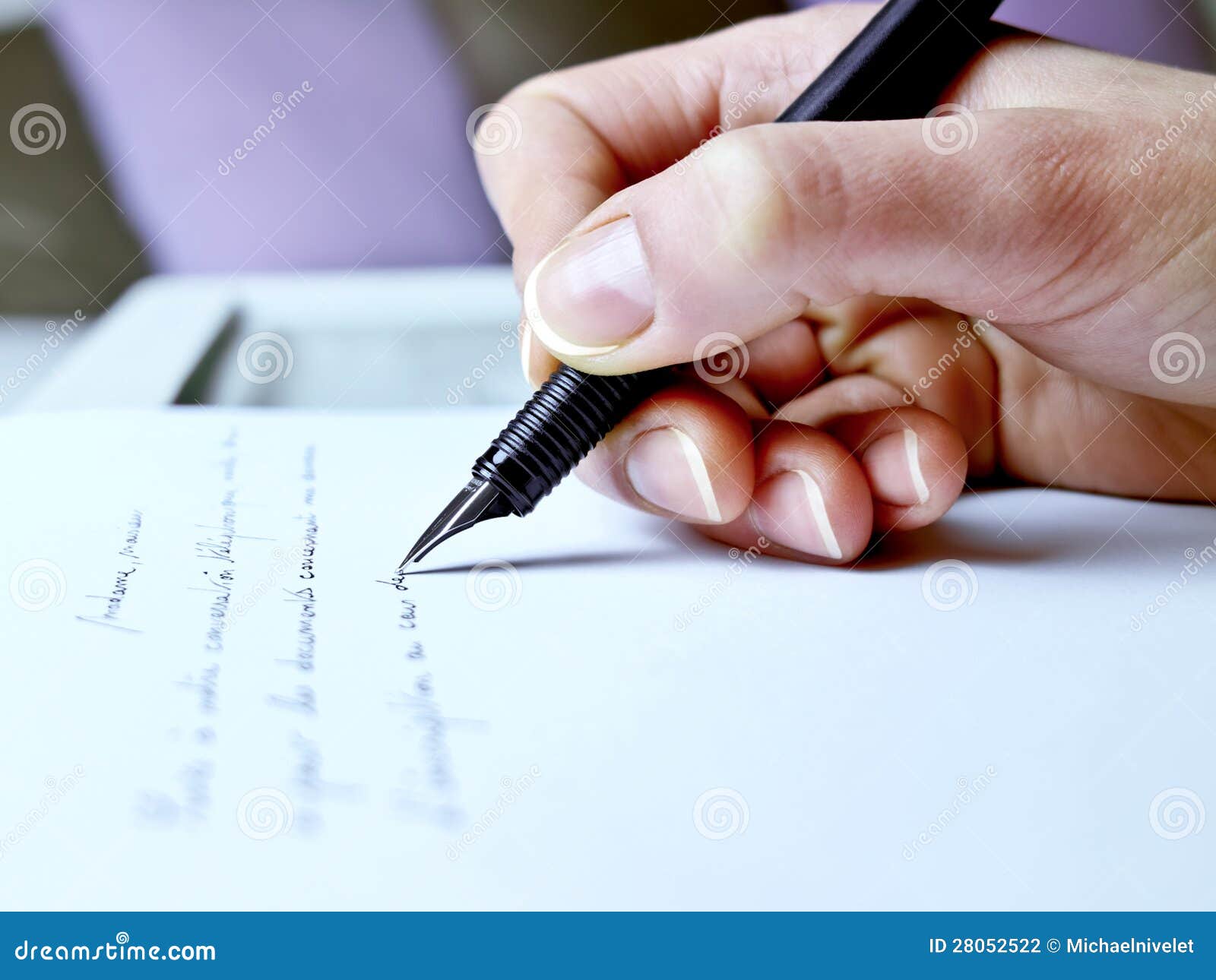Handwriting stock photo. Image of administration, hand - 28052522