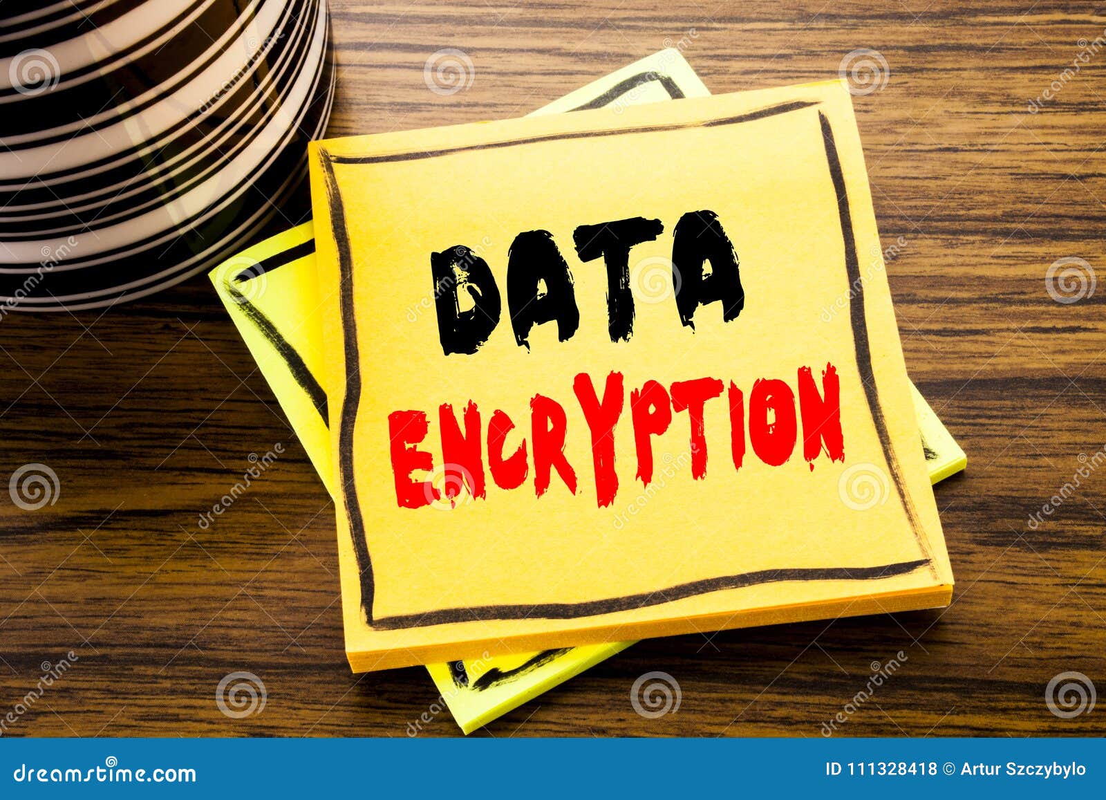 Handwriting Announcement Text Showing Data Encryption. Business Concept ...