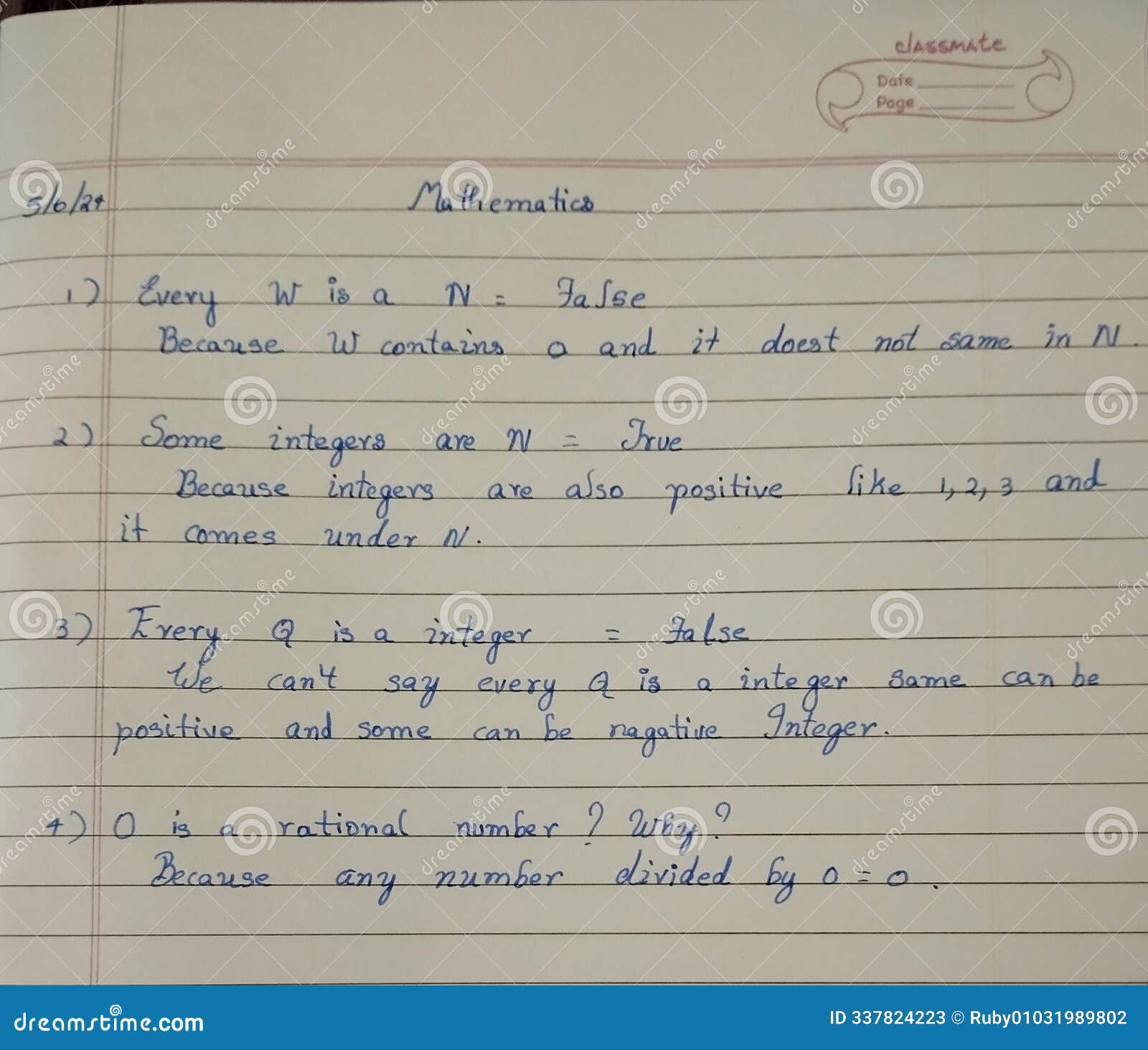 Handwriting Best Fo Ever Maths Sums Stock Image - Image of maths, sums ...