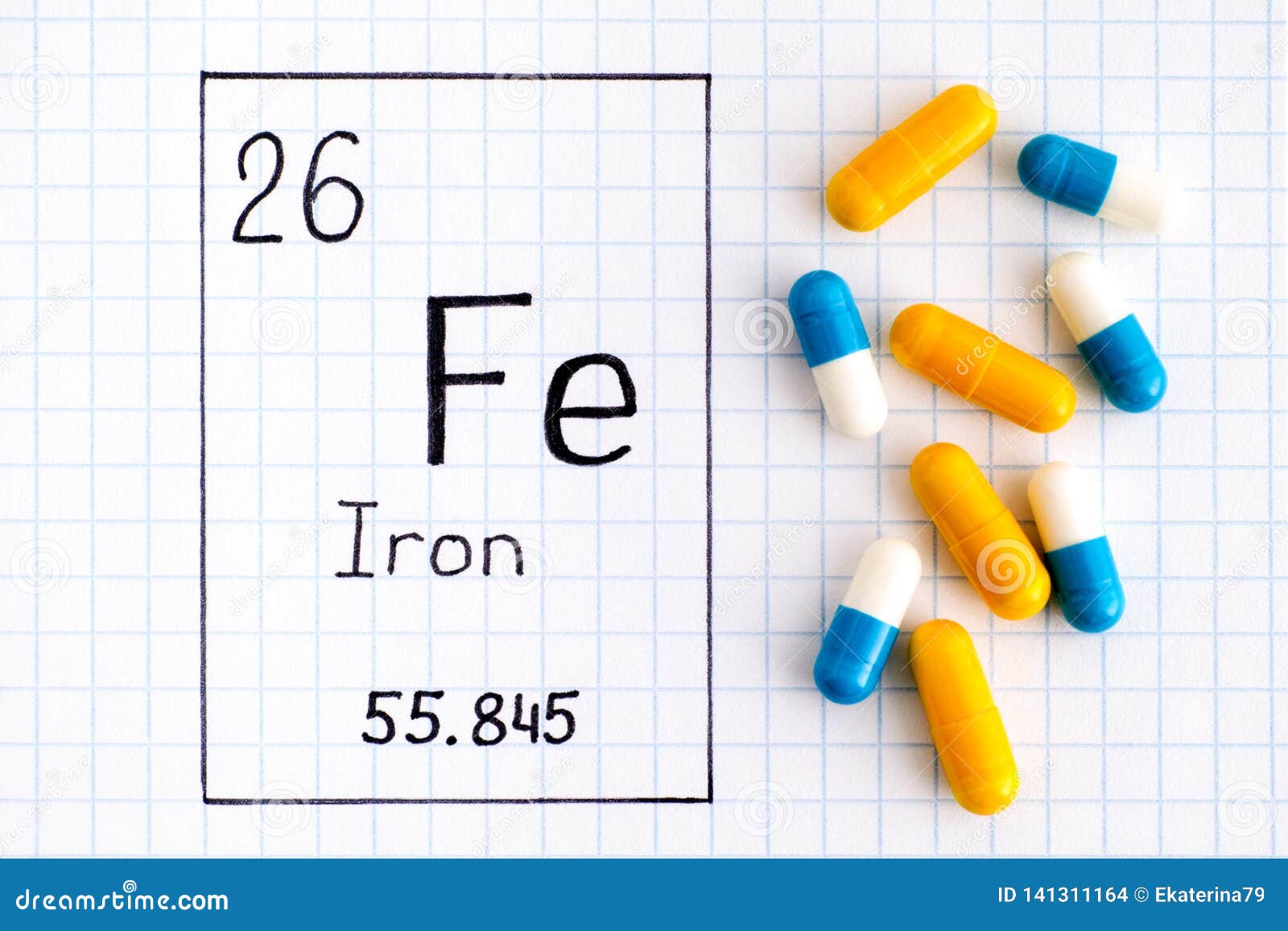 Handwriting Chemical Element Helium He With Black Pen, Test Tube Stock ...