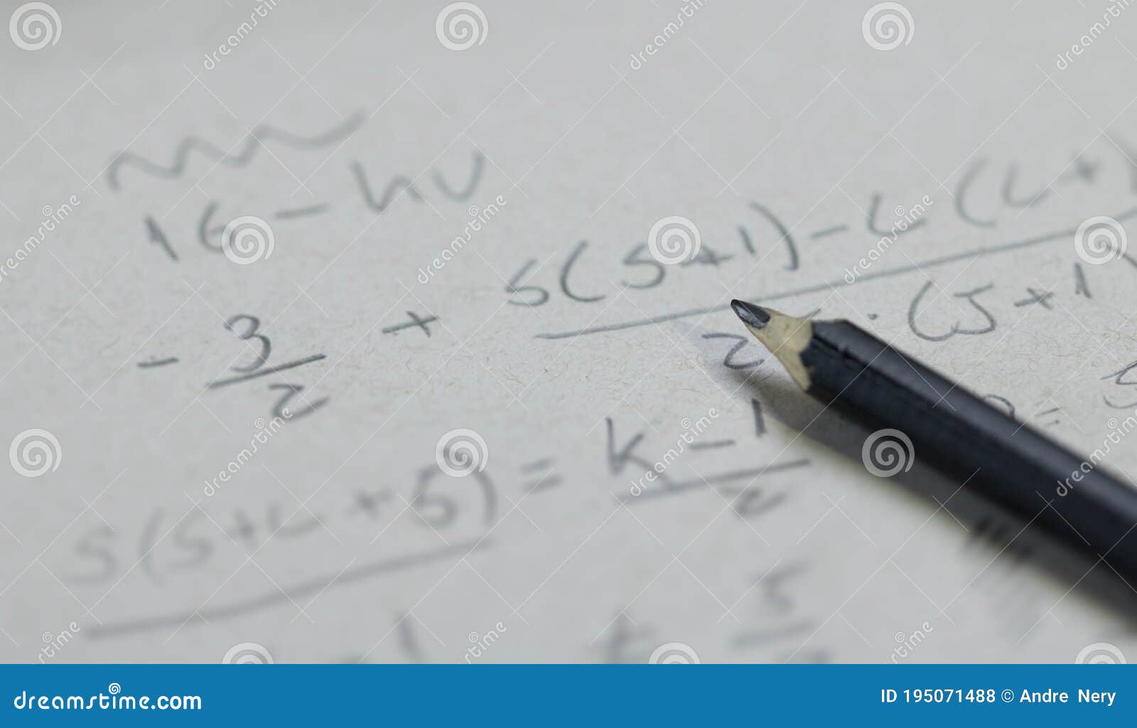 Handwriting Formula on a Paper with Pen. Business Success Concept Image ...