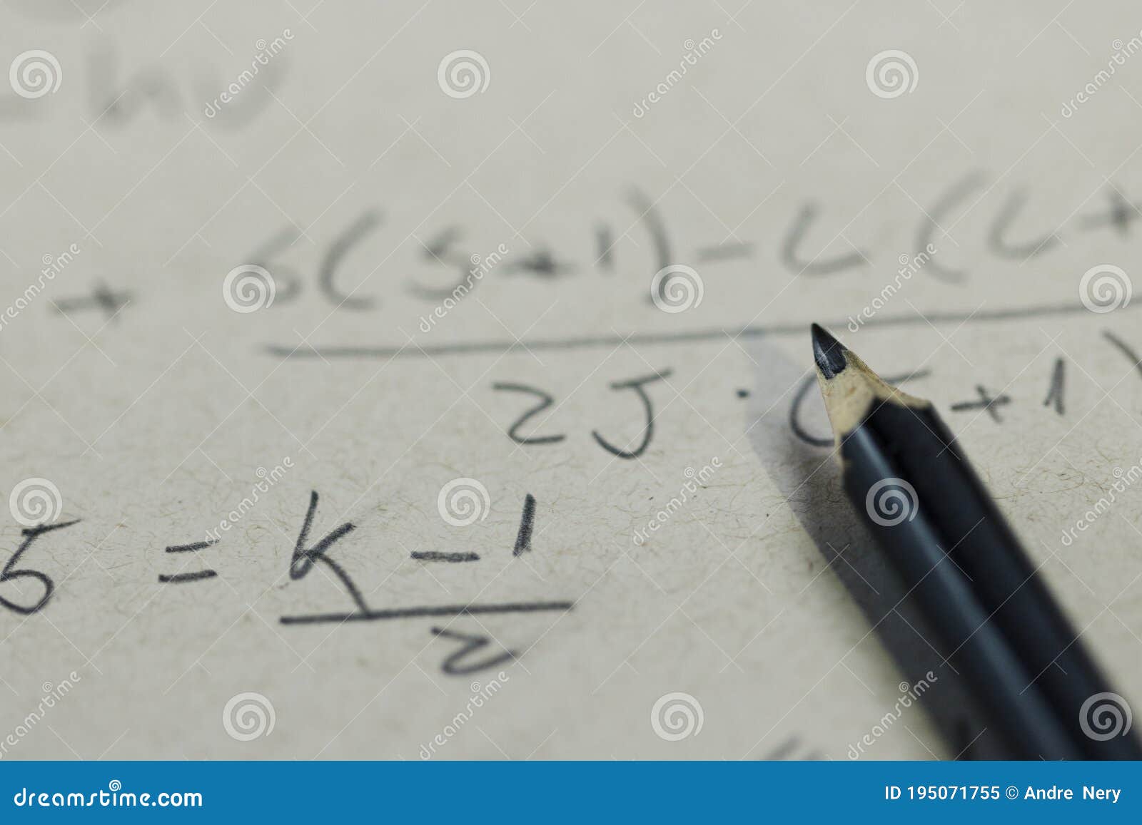 Handwriting Formula on a Paper with Pen. Business Success Concept Image ...