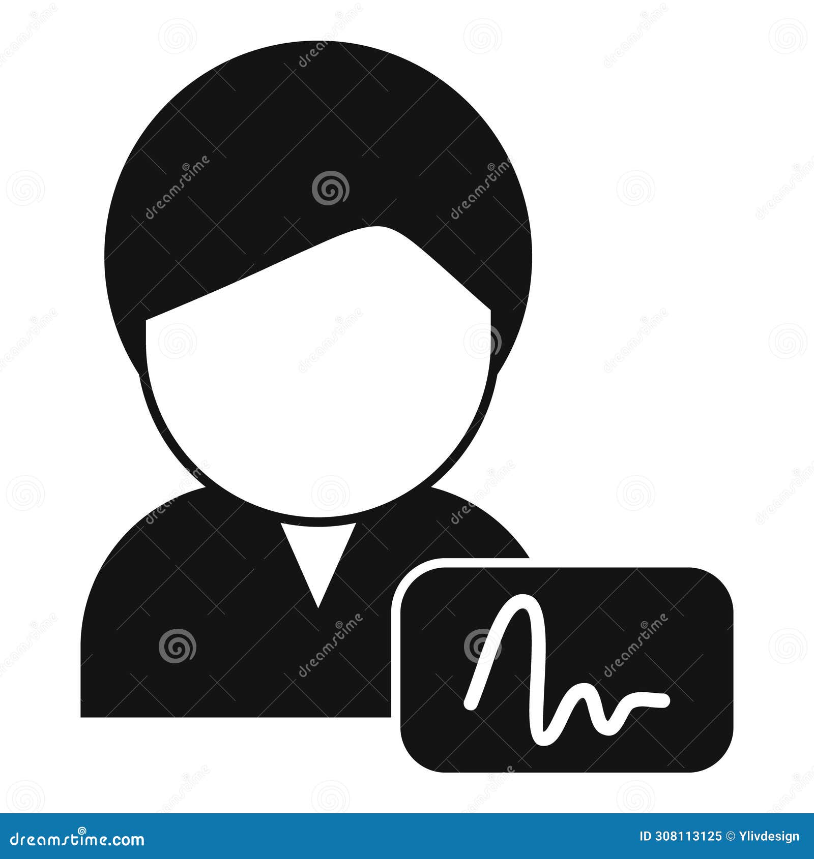Handwriting Identification Icon Simple Vector Access Approve Stock