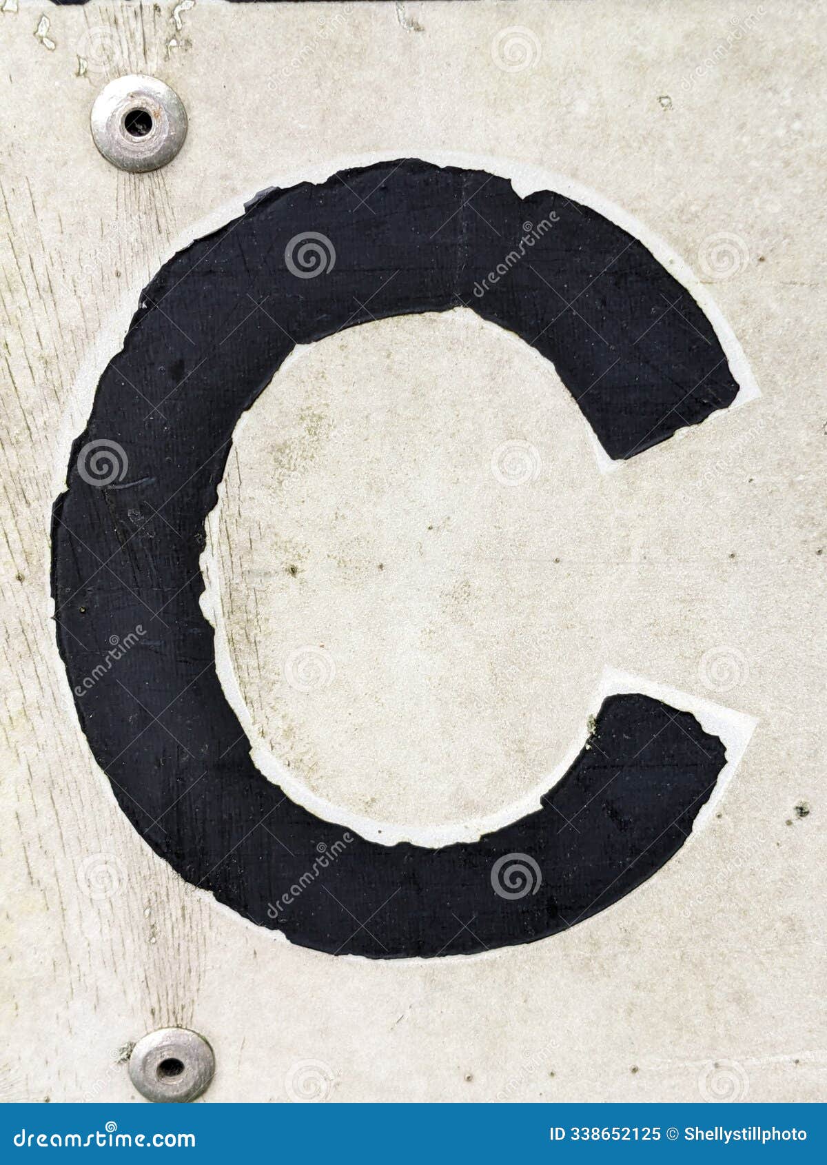 Handwriting Letter in Distressed State Sign Font C Typography Stock ...