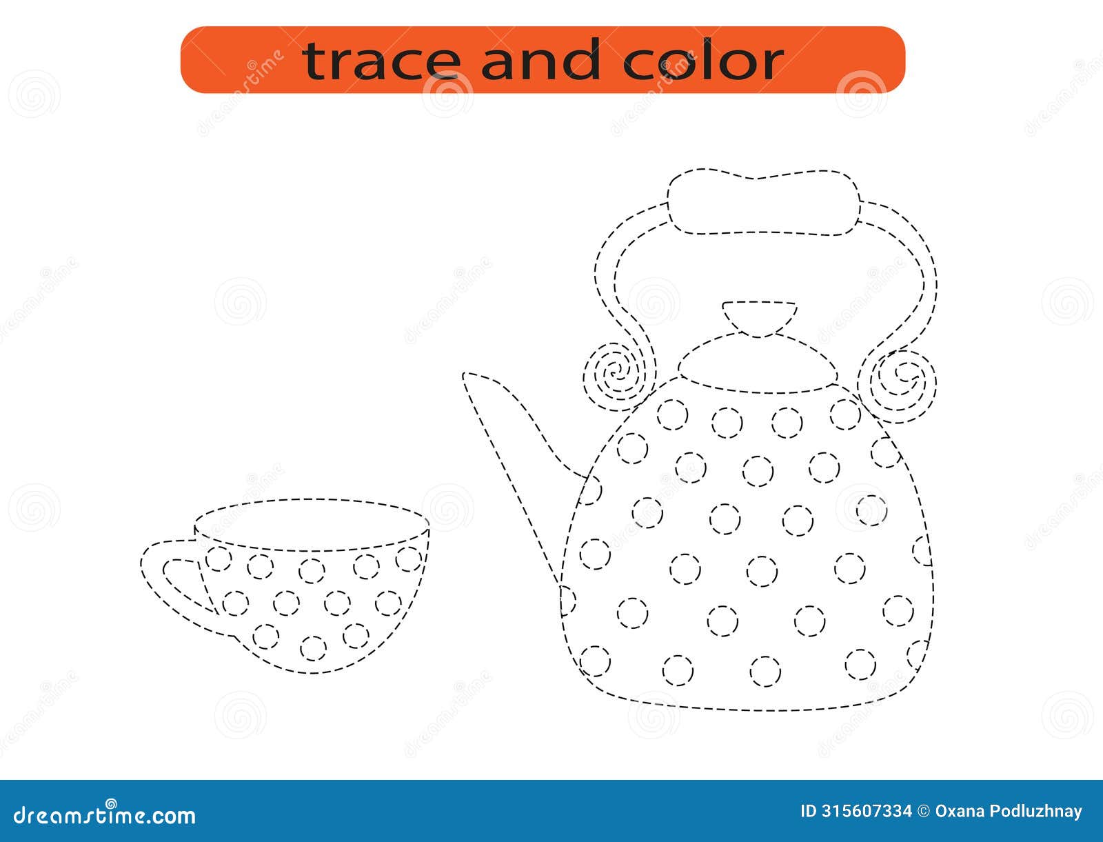Handwriting Practice for Kids. Draw Lines for Kids. Trace and Color ...