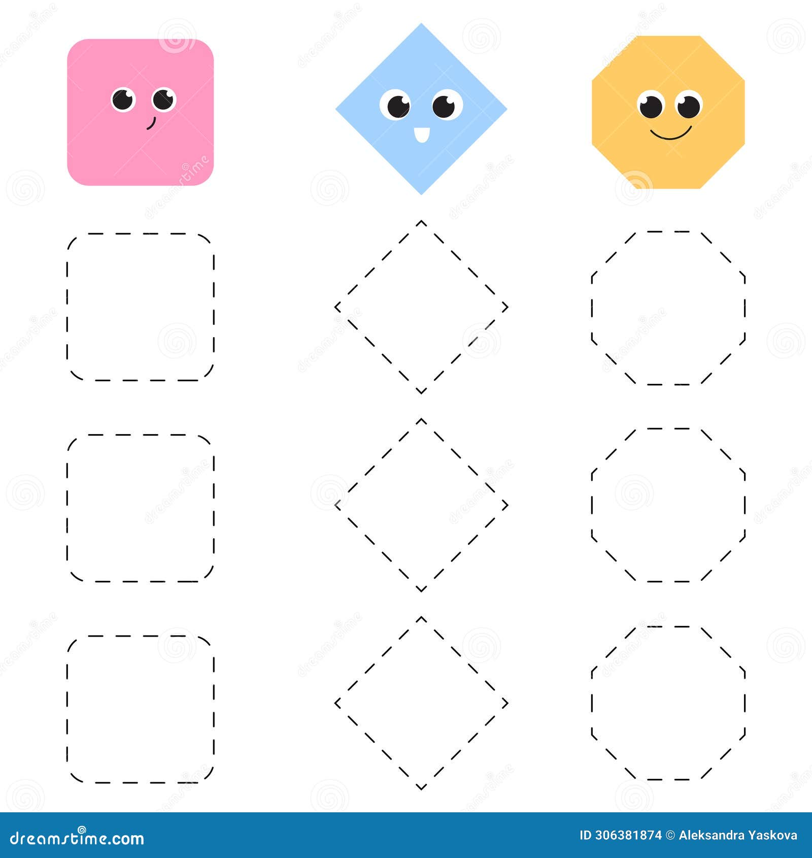 Trace Rounded Alphabet Lowercase Letters. Vector Illustration ...