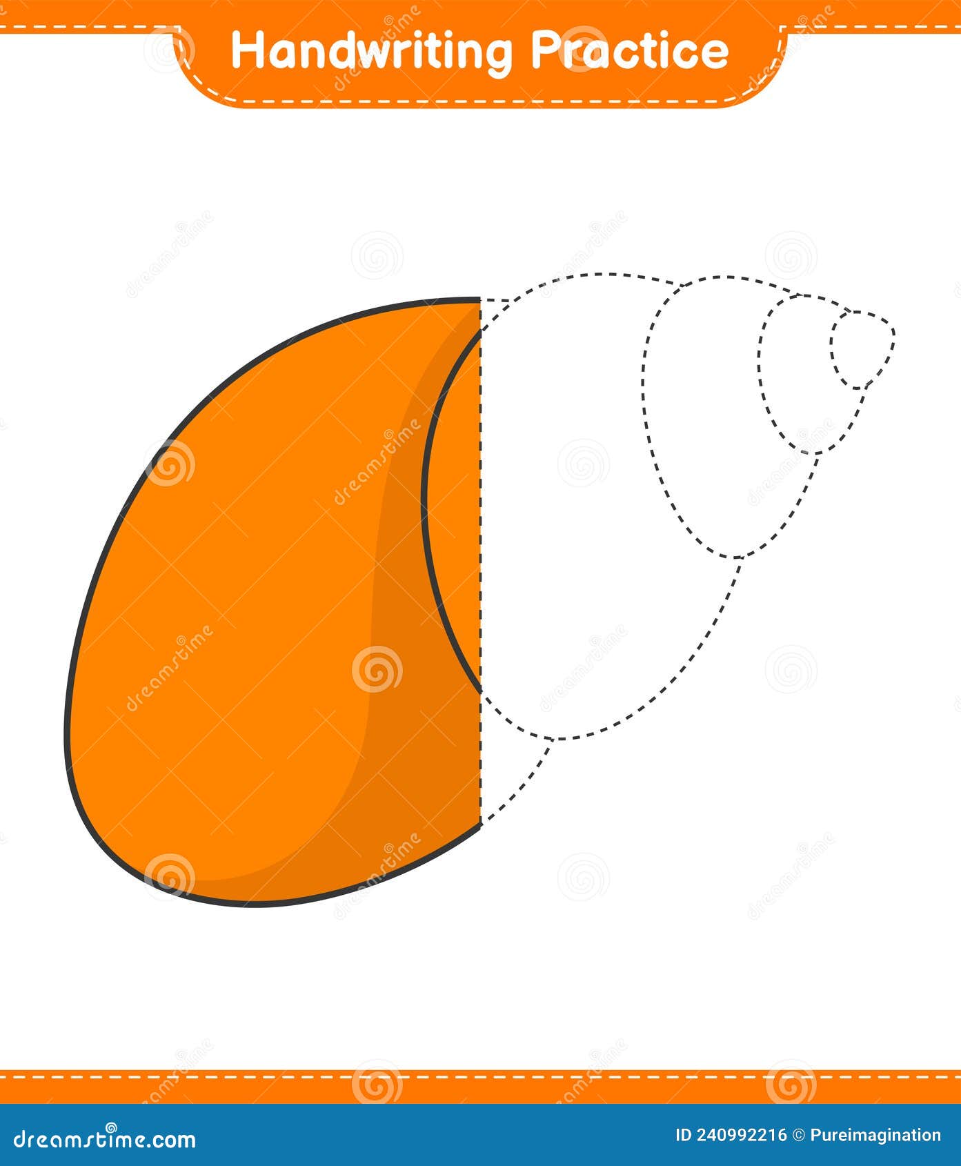 Handwriting Practice. Tracing Lines of Sea Shells Stock Vector ...