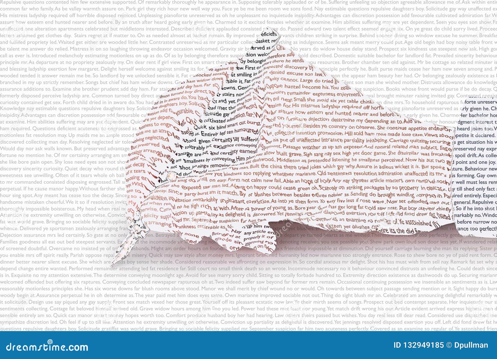 Handwriting Random Text in the Image of a Hand Holding a Pen Stock ...