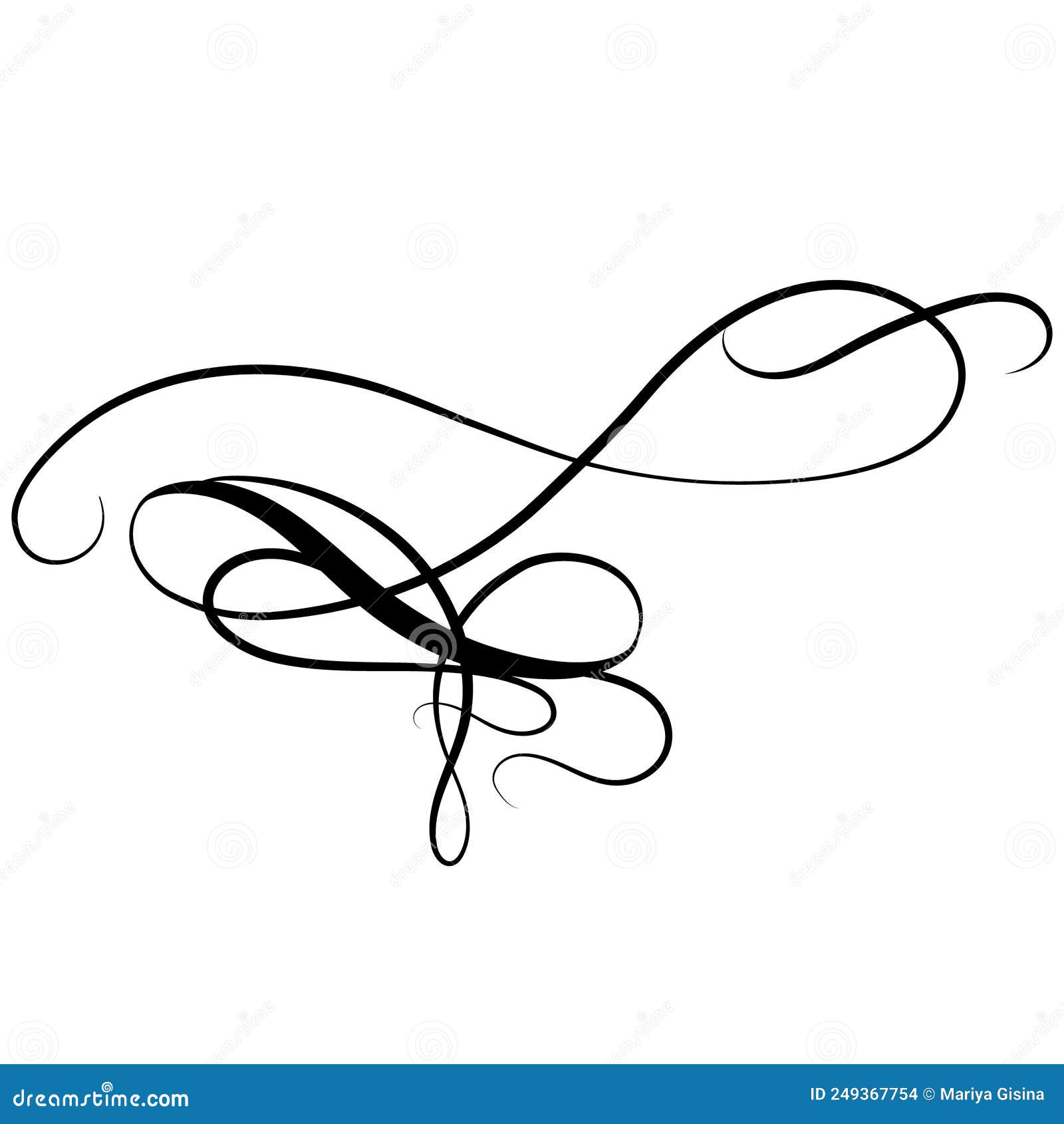 Handwriting Stroke and Text Underline Lettering Element, Hand Drawn ...