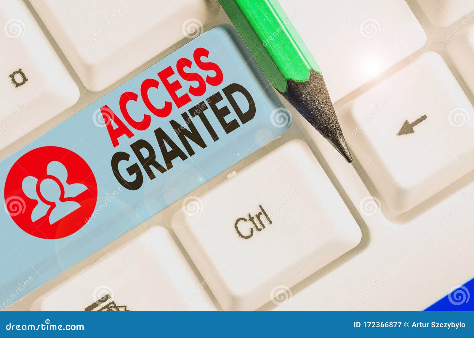 Handwriting Text Access Granted. Concept Meaning Admittance of Users To ...