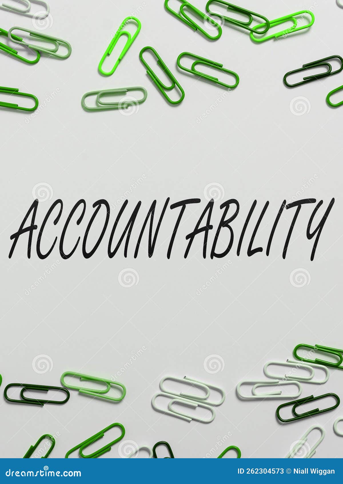 Handwriting Text Accountability. Business Idea State of Being ...