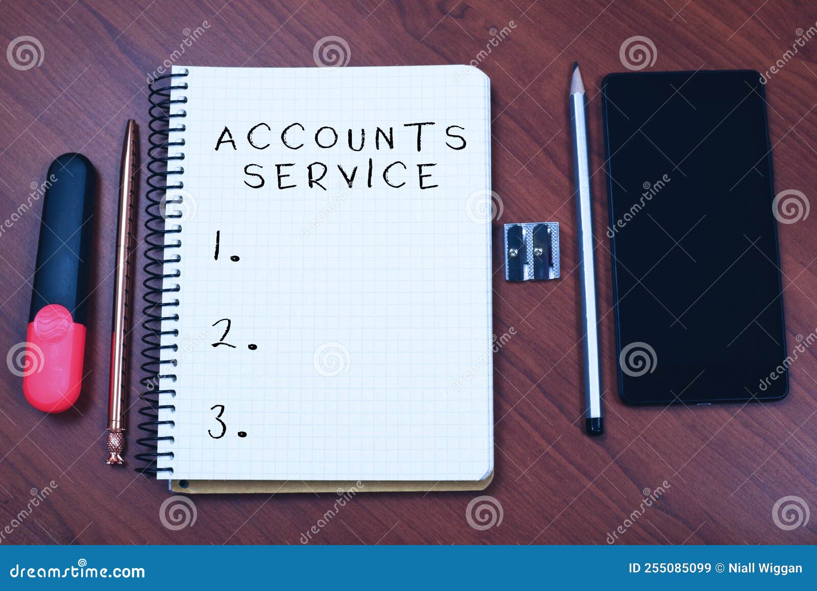 Handwriting Text Accounts Serviceaccessing List Of User Profiles And Information Linked