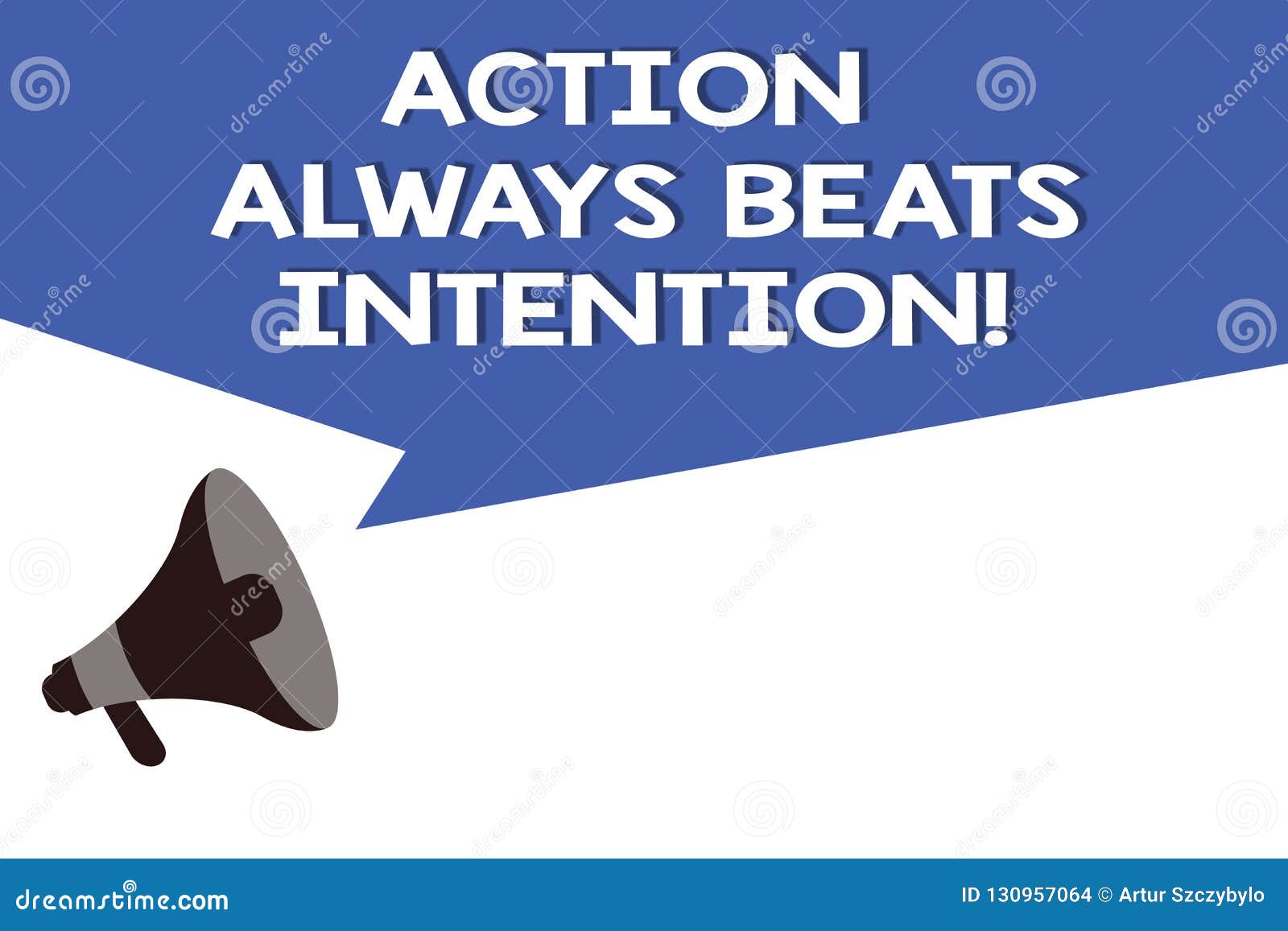 Handwriting Text Action Always Beats Intention Concept Meaning