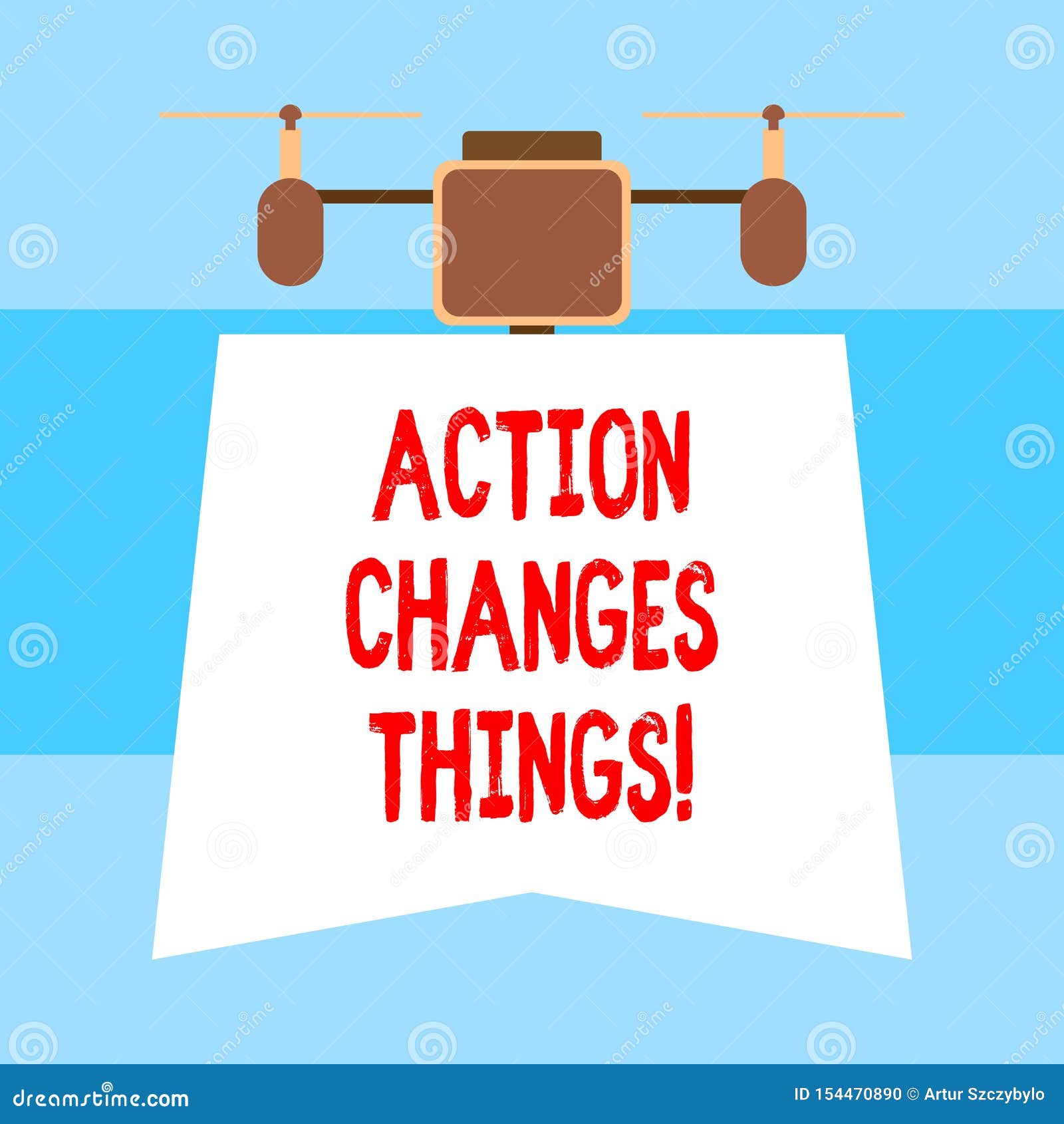 Handwriting Text Action Changes Things. Concept Meaning Start Doing ...