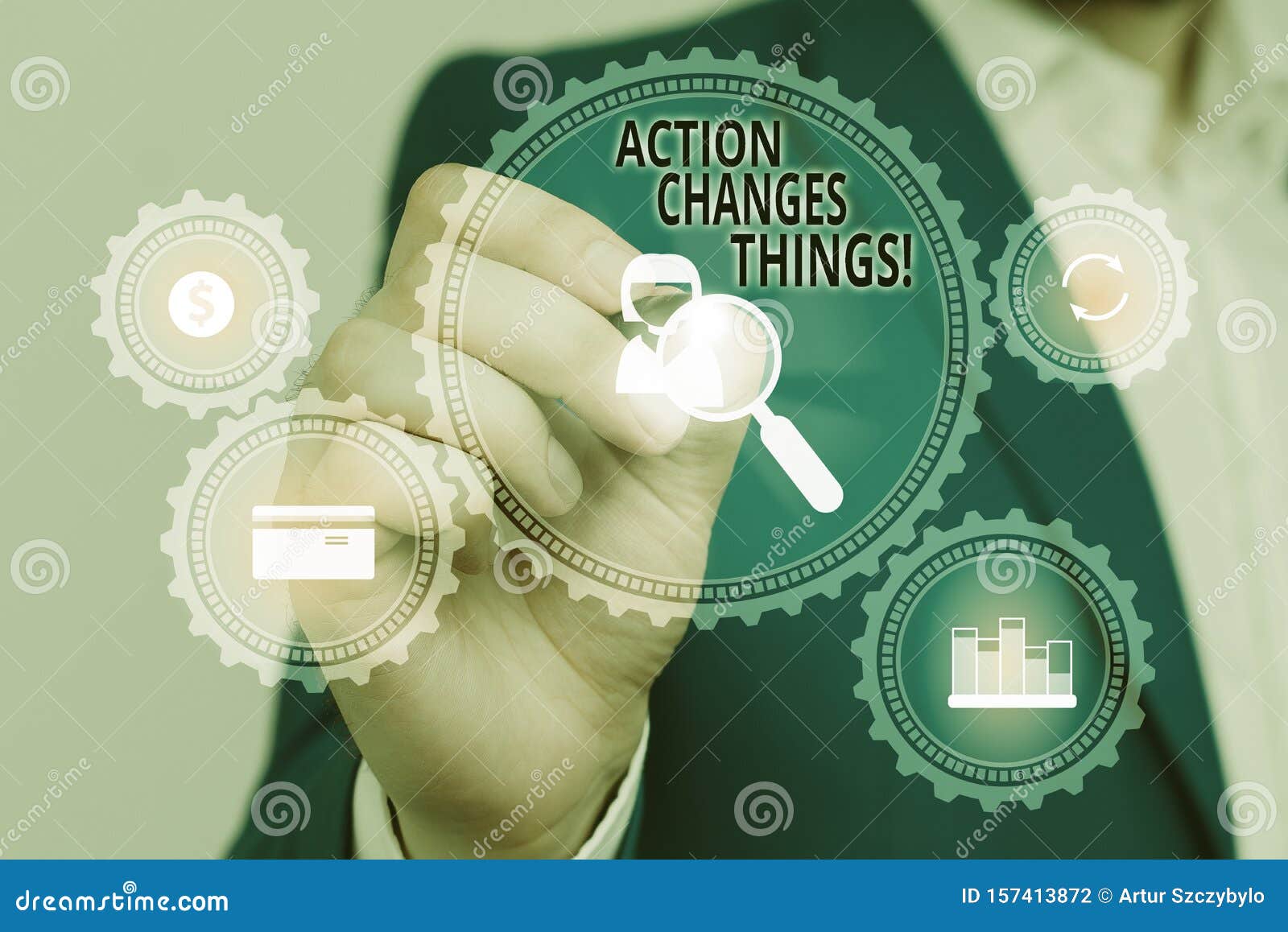 Handwriting Text Action Changes Things. Concept Meaning Start Doing ...