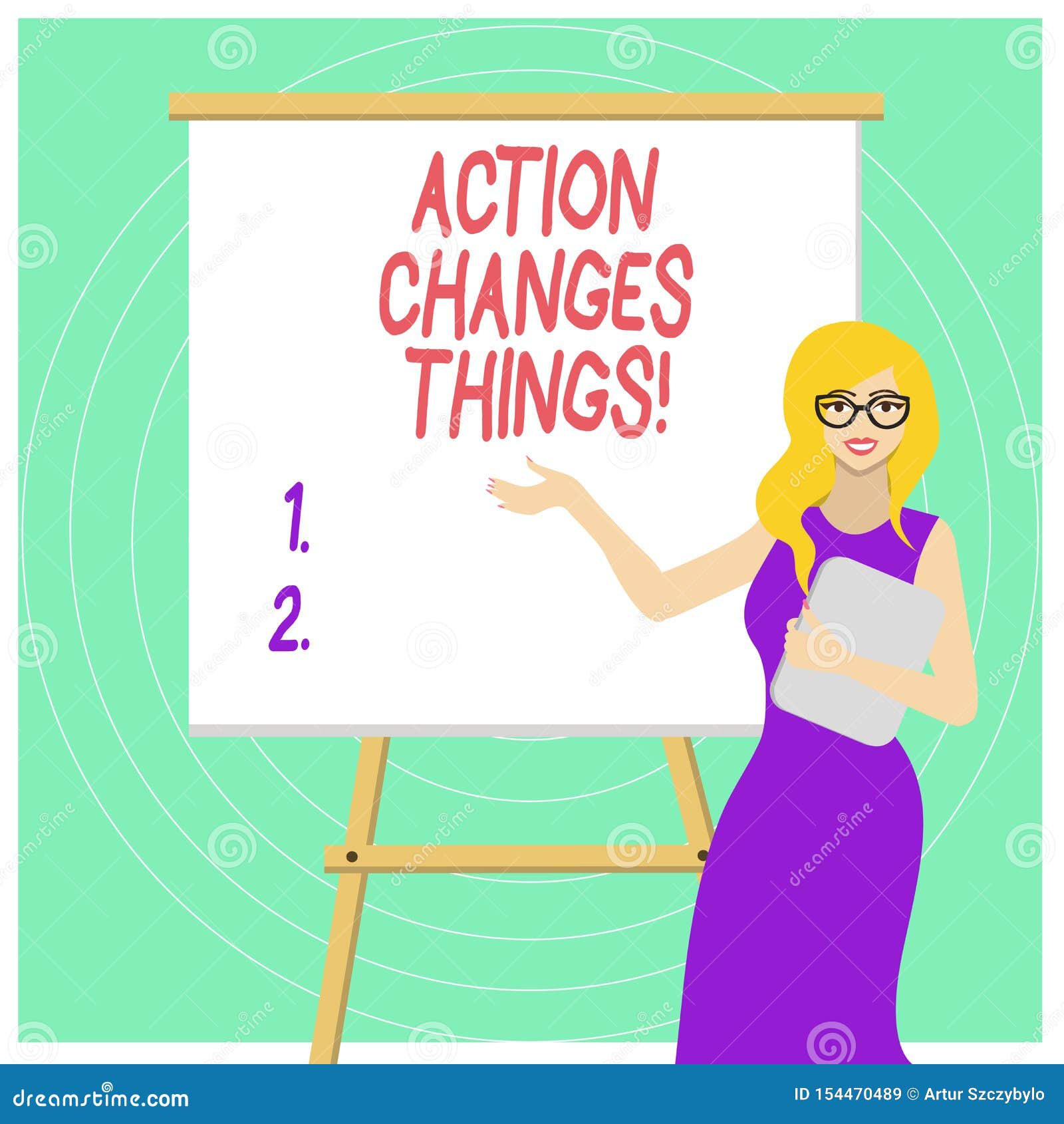 Handwriting Text Action Changes Things. Concept Meaning Start Doing ...