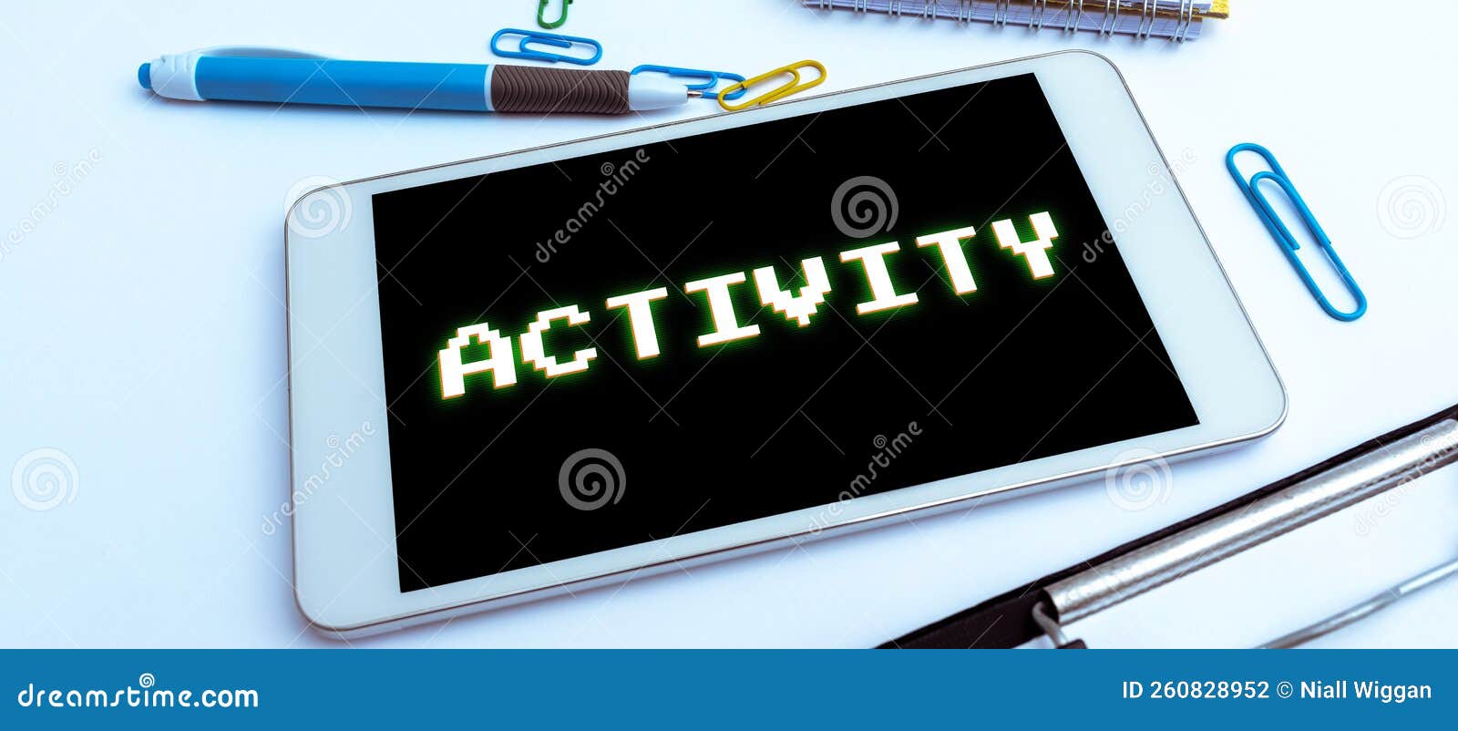 Handwriting Text Activity. Internet Concept Enterprise Involving ...