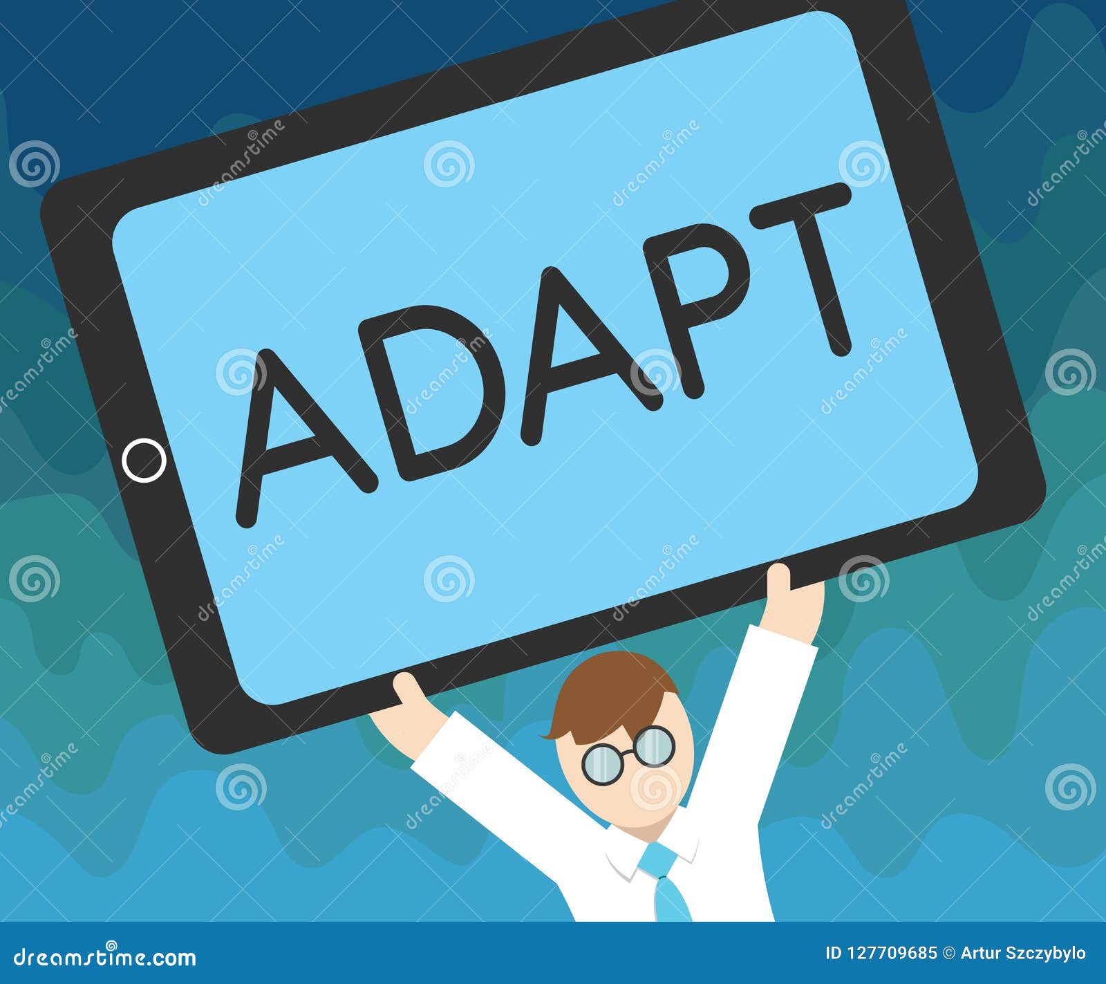 Handwriting Text Adapt. Concept Meaning Make Suitable for a New Use or ...