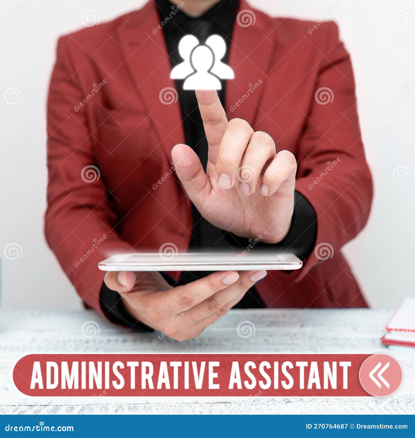Text Sign Showing Administrative Assistant. Business Concept ...