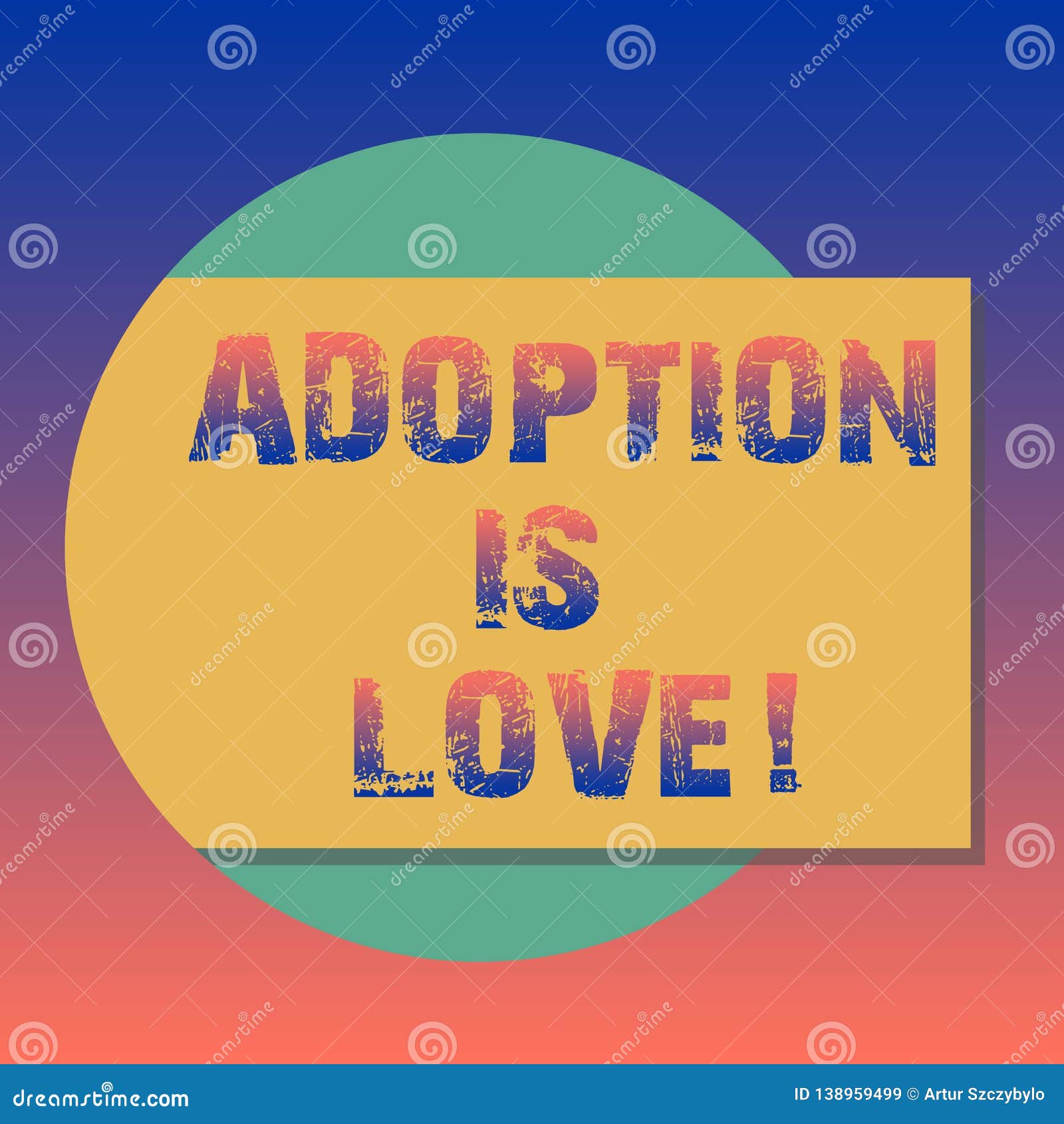 Handwriting Text Adoption is Love. Concept Meaning Action or Fact of ...