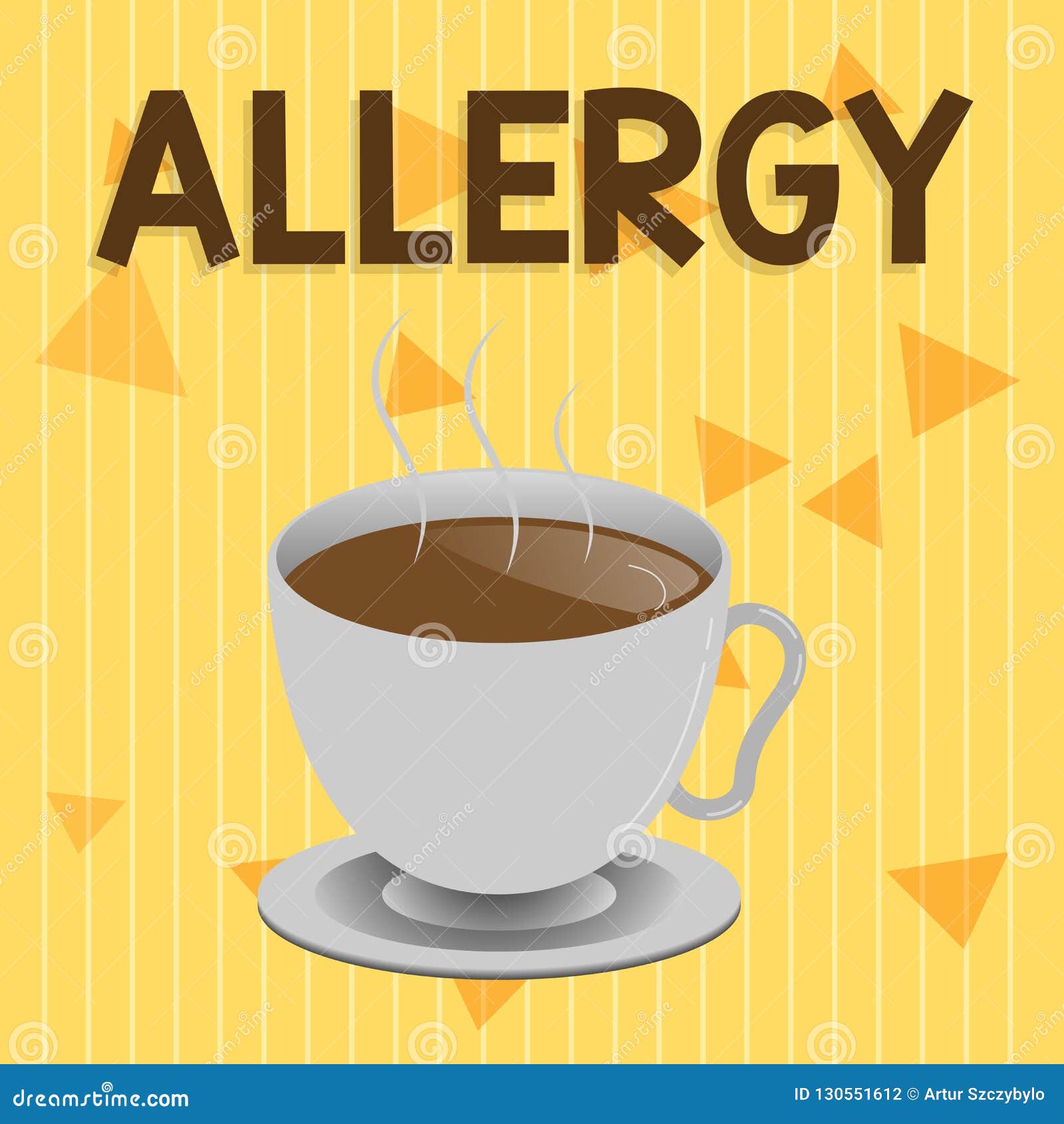 Handwriting Text Allergy. Concept Meaning Hypersensitive of the Immune ...