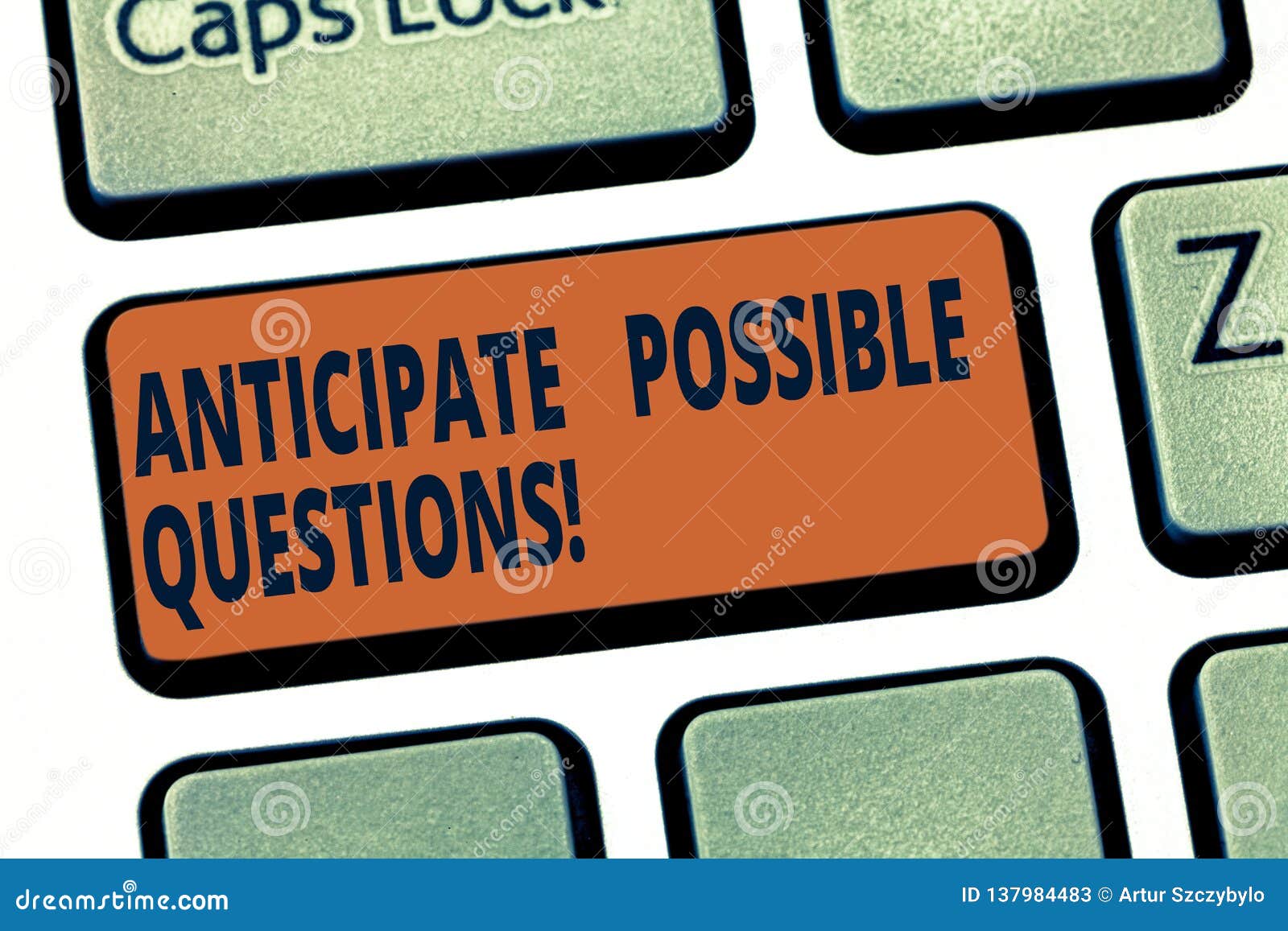 Handwriting Text Anticipate Possible Questions. Concept Meaning Expect ...