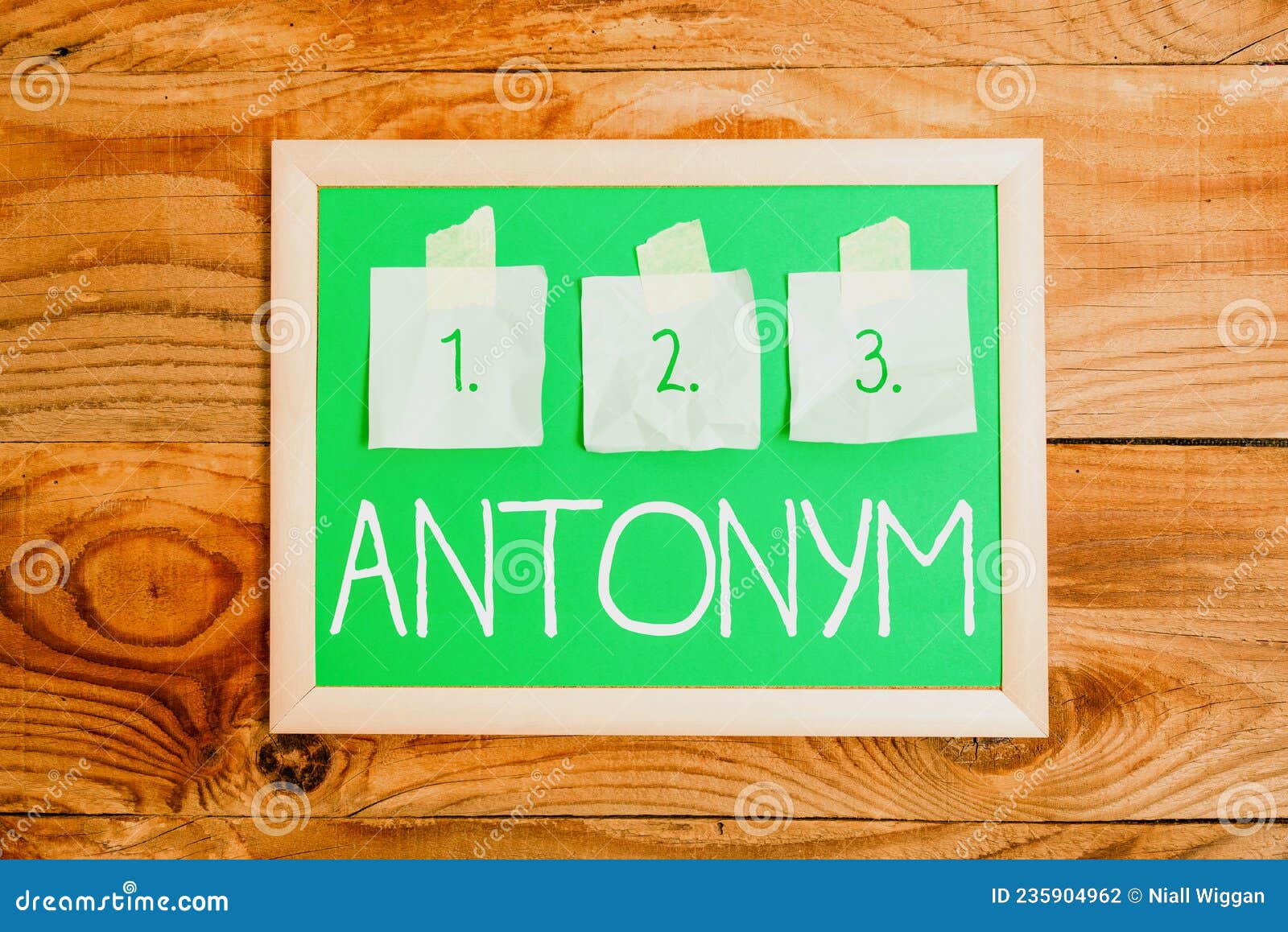 Handwriting Text Antonym. Internet Concept Word or Phrase Whose Meaning ...