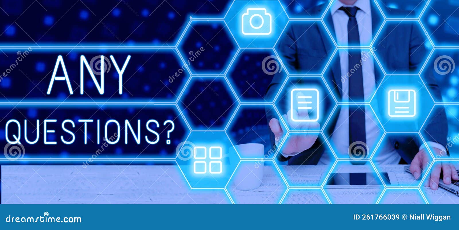 Conceptual Display Any Questions Question. Word for Allowing Any ...