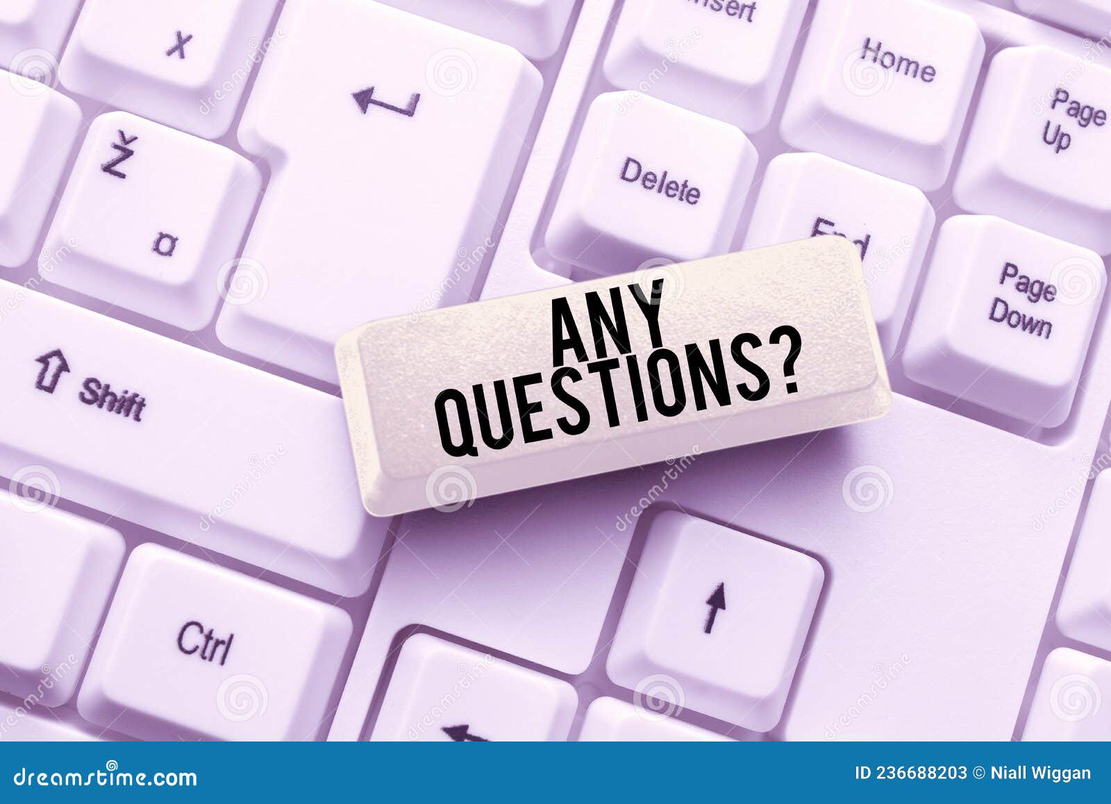 Handwriting Text Any Questions Question. Internet Concept Asking for ...