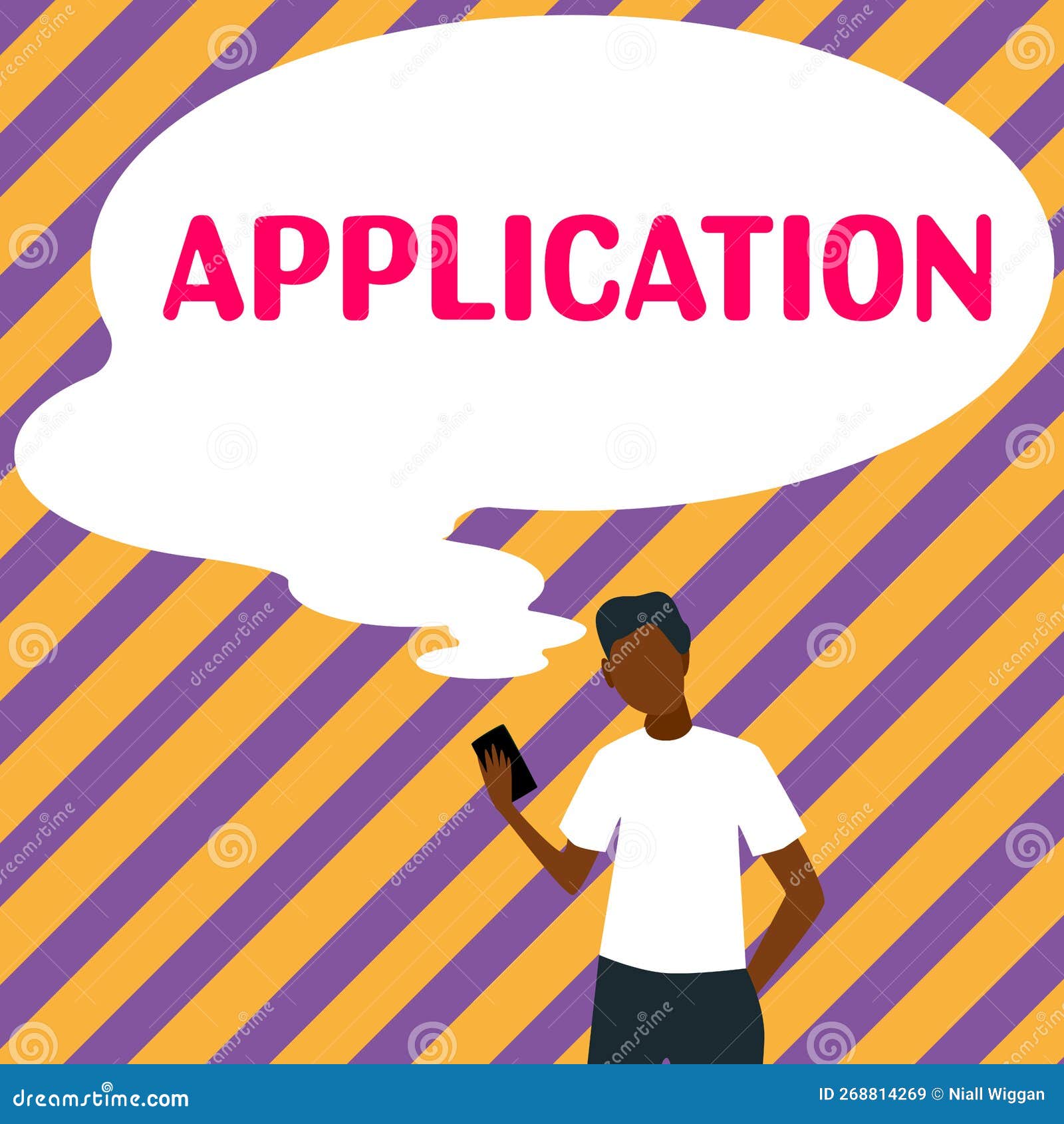 Sign Displaying Application. Concept Meaning an Order for Something ...