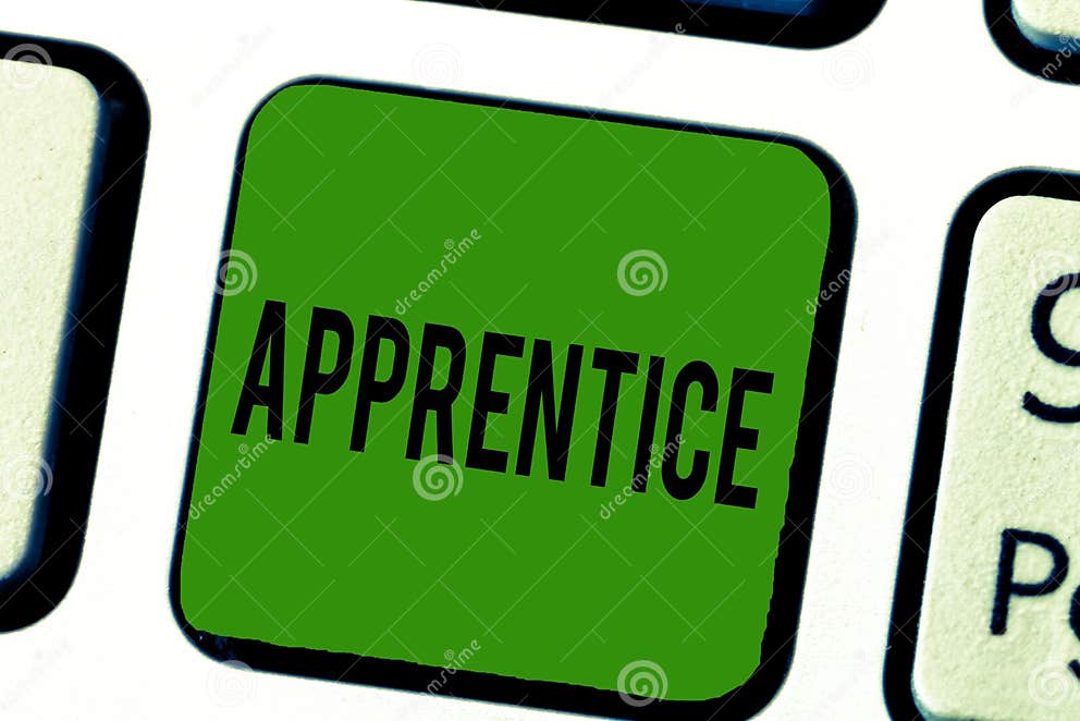 Handwriting Text Apprentice. Concept Meaning Person Learning Training ...