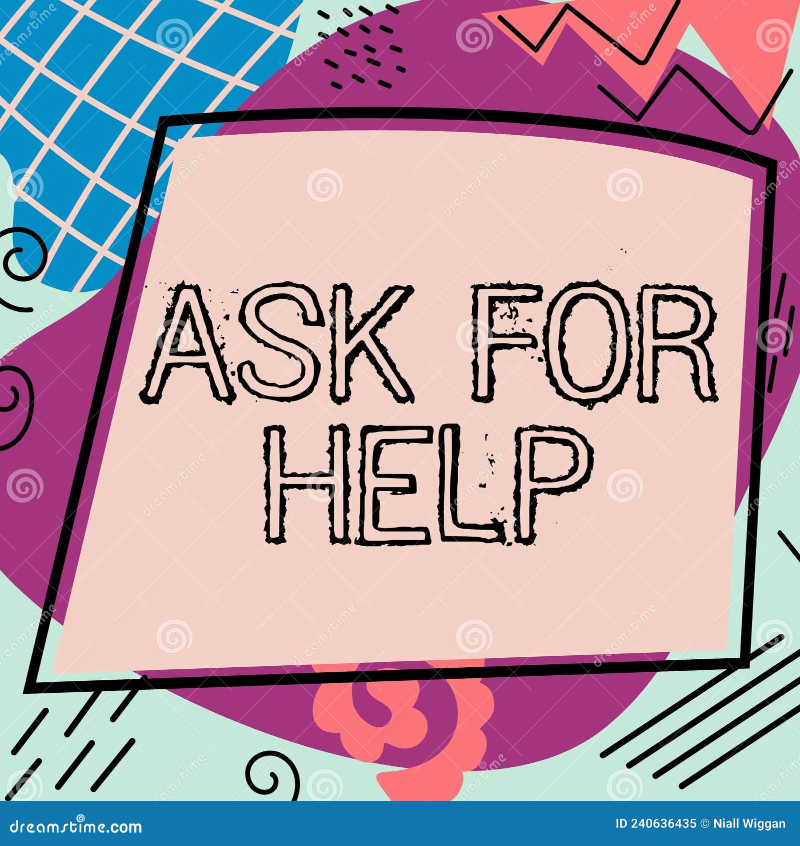 Text Caption Presenting Ask for Help. Business Concept Request To ...