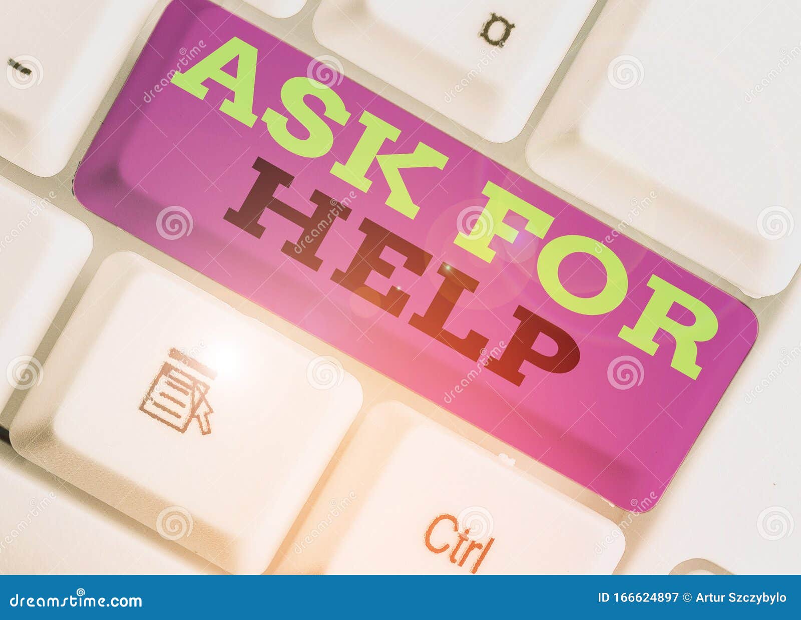 Handwriting Text Ask for Help. Concept Meaning Request To Support ...