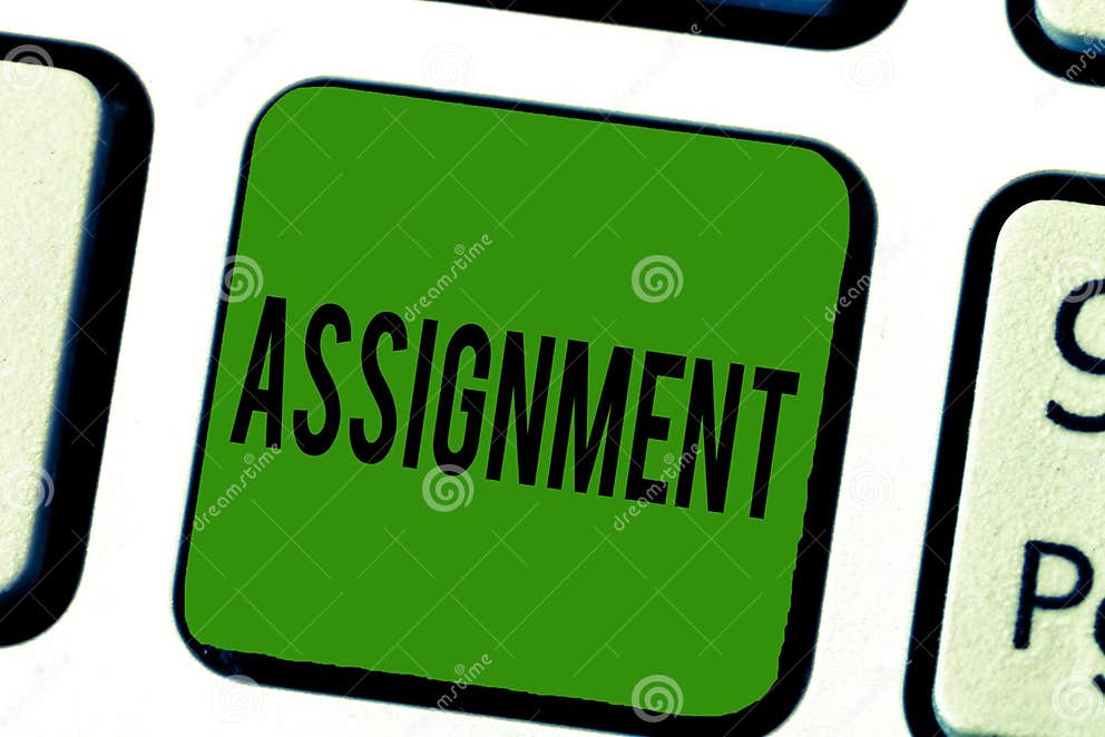 Handwriting Text Assignment. Concept Meaning Task Particular Job ...