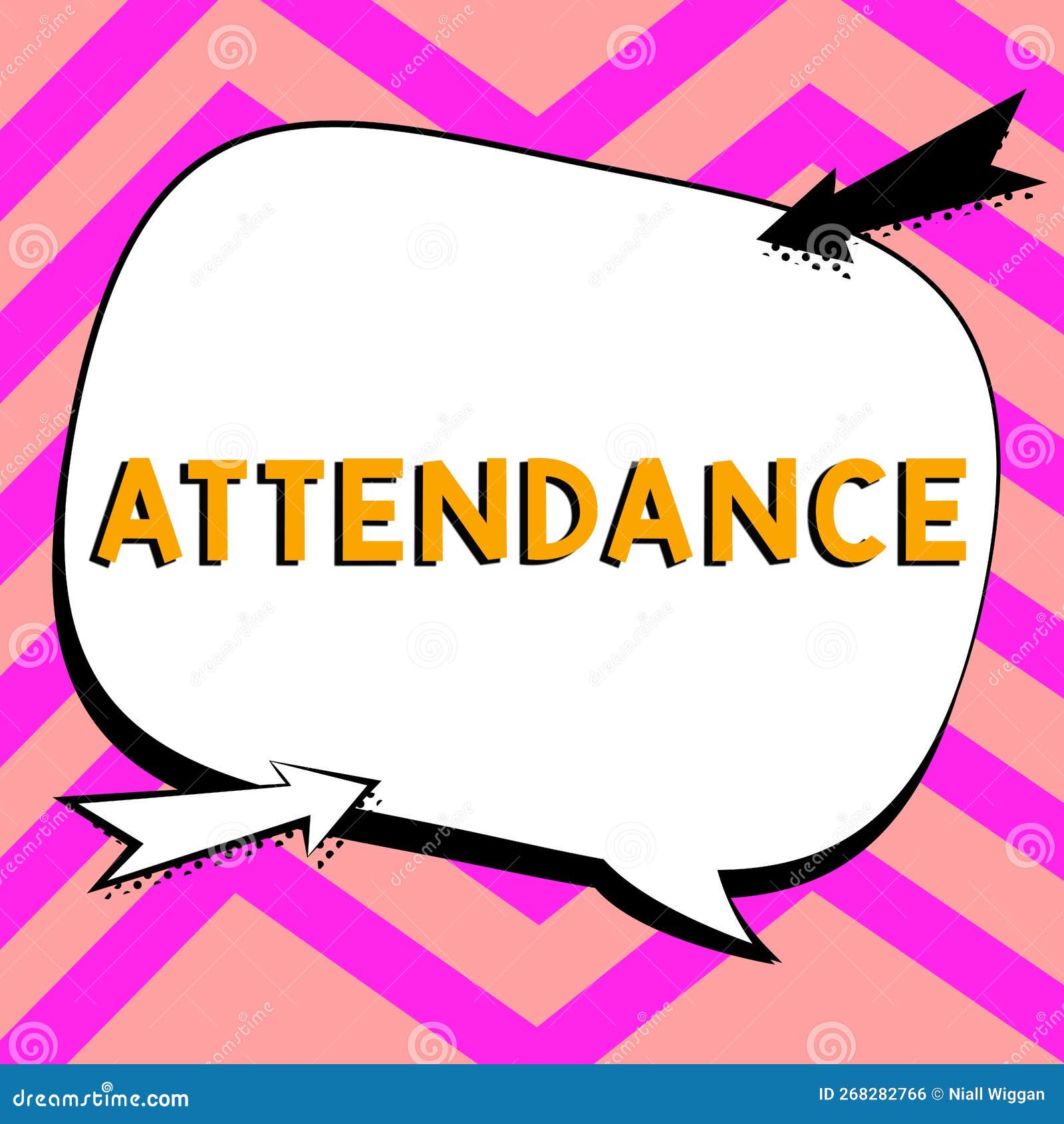 Handwriting Text Attendance. Internet Concept Going Regularly Being ...
