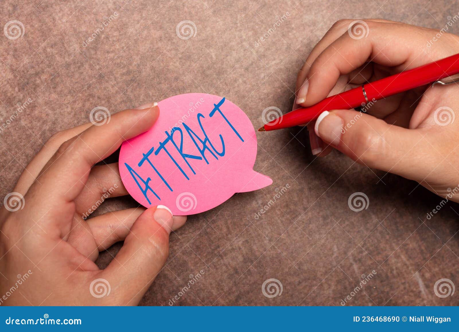 Text Showing Inspiration Attract. Word for To Draw by a Physical Force ...